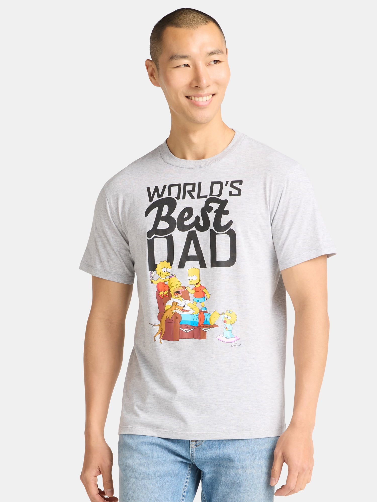 Simpson's Father's Day, Men's & Big Men's Graphic Tee, Sizes XS-5XL ...