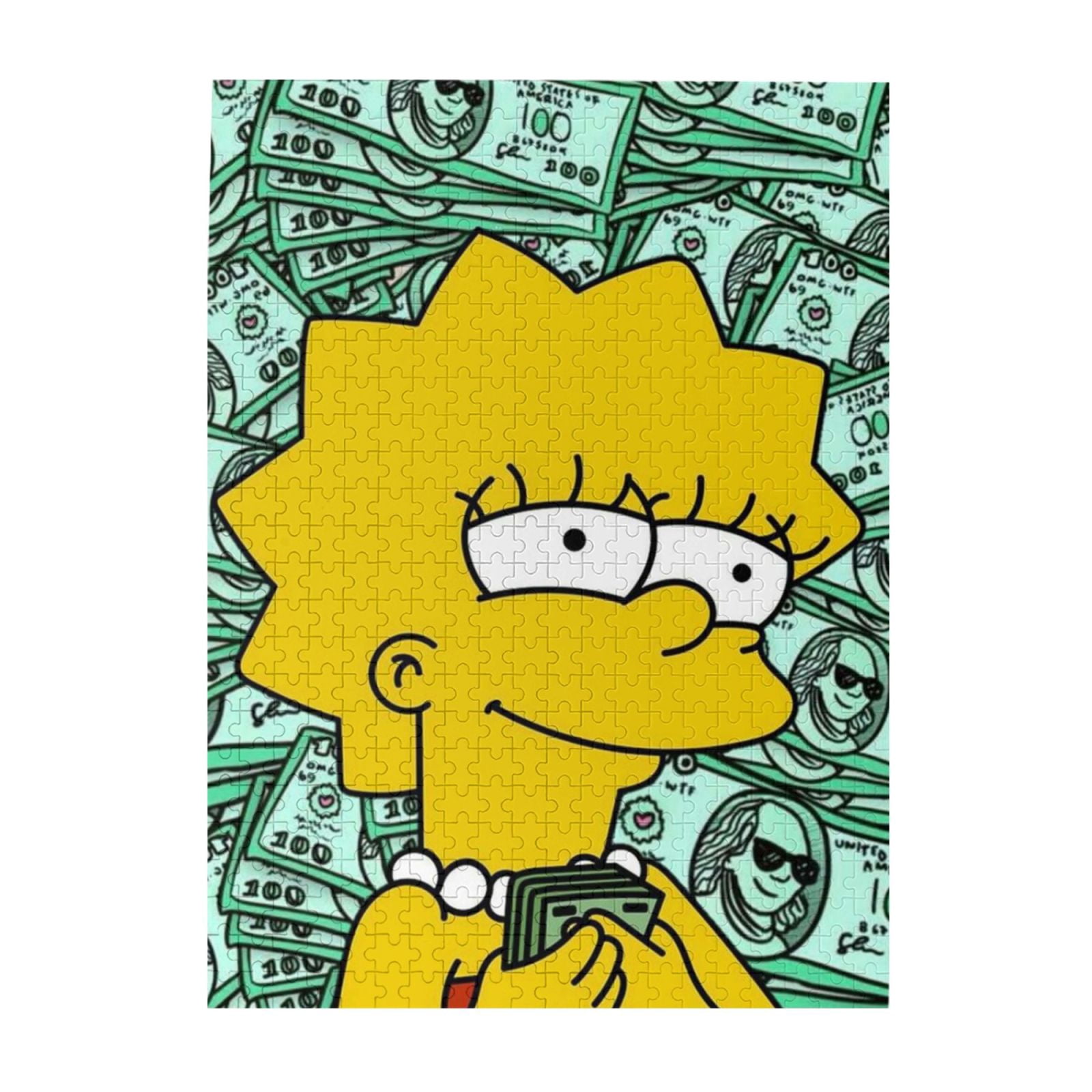 Simpsons 500 Pieces Wooden Jigsaw Puzzle Intellectual Game For Adults ...