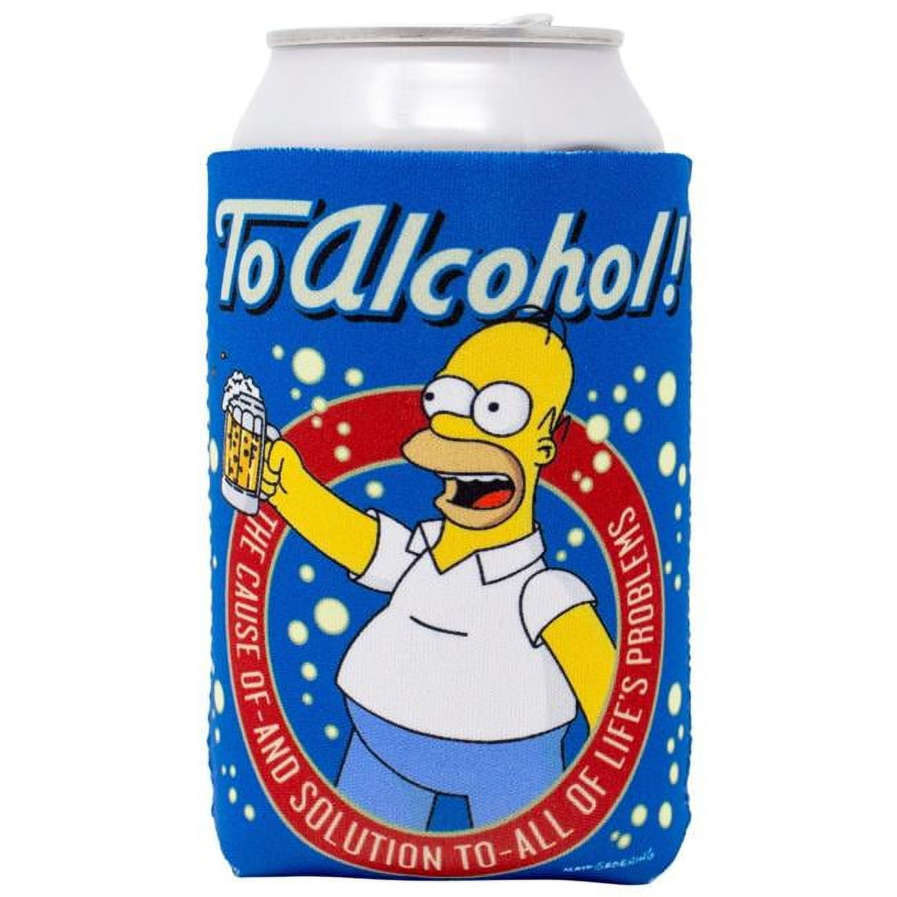 The Simpsons Neoprene Beer Can Hugger - Homer Simpson - Walmart.com