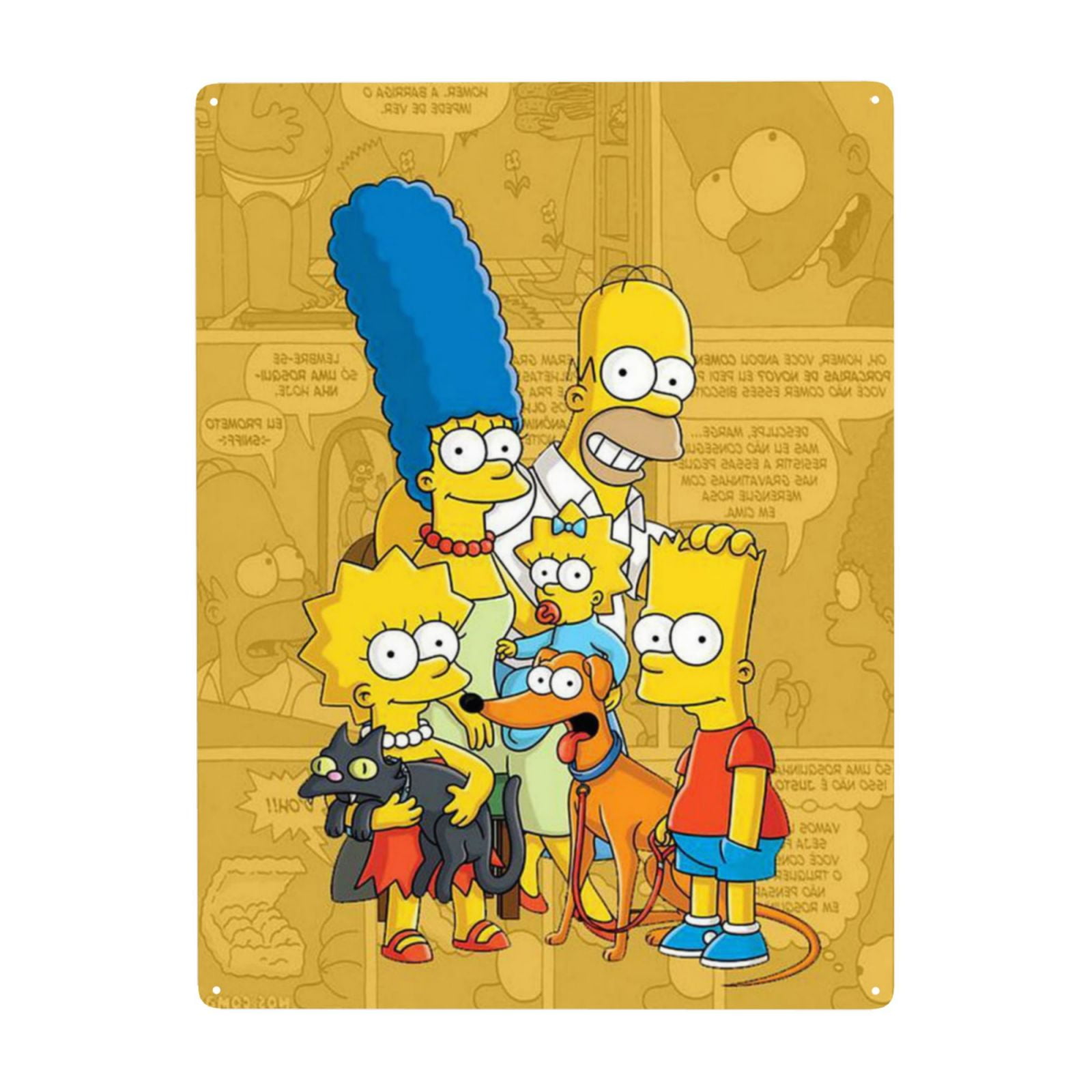 The Simpsons Animated Metal Sign Decor 30x40cm Wall Art Sign for Home ...