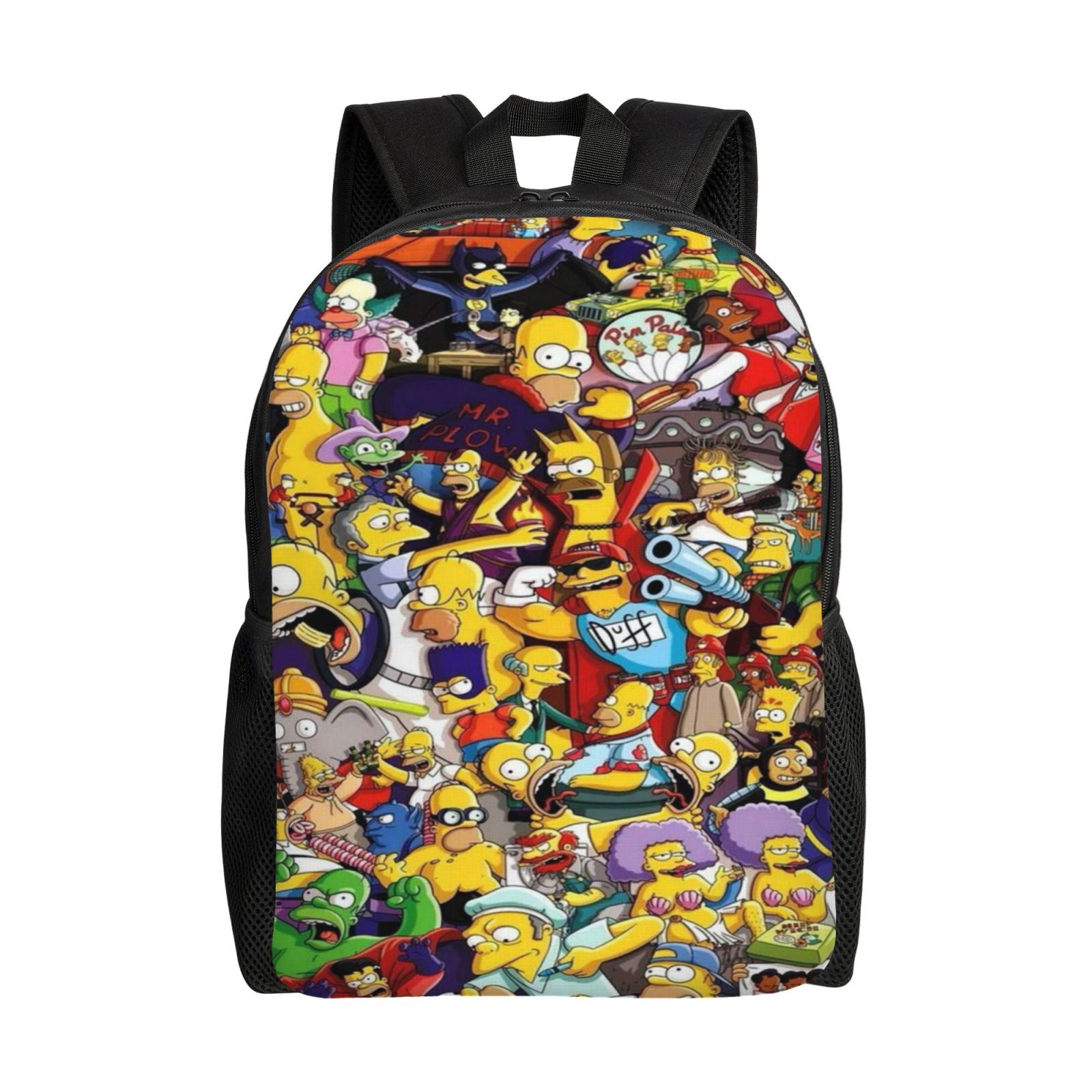 Simpsons Backpack Cartoon school Bag Travel Bag Portable Large Capacity ...