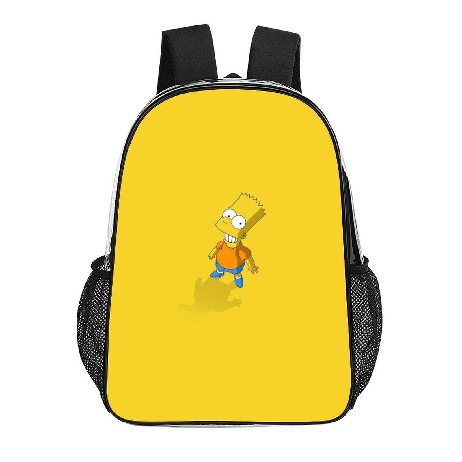 The Simpsons Bart Clear Backpack Transparent Bag Large Capacity Laptop ...