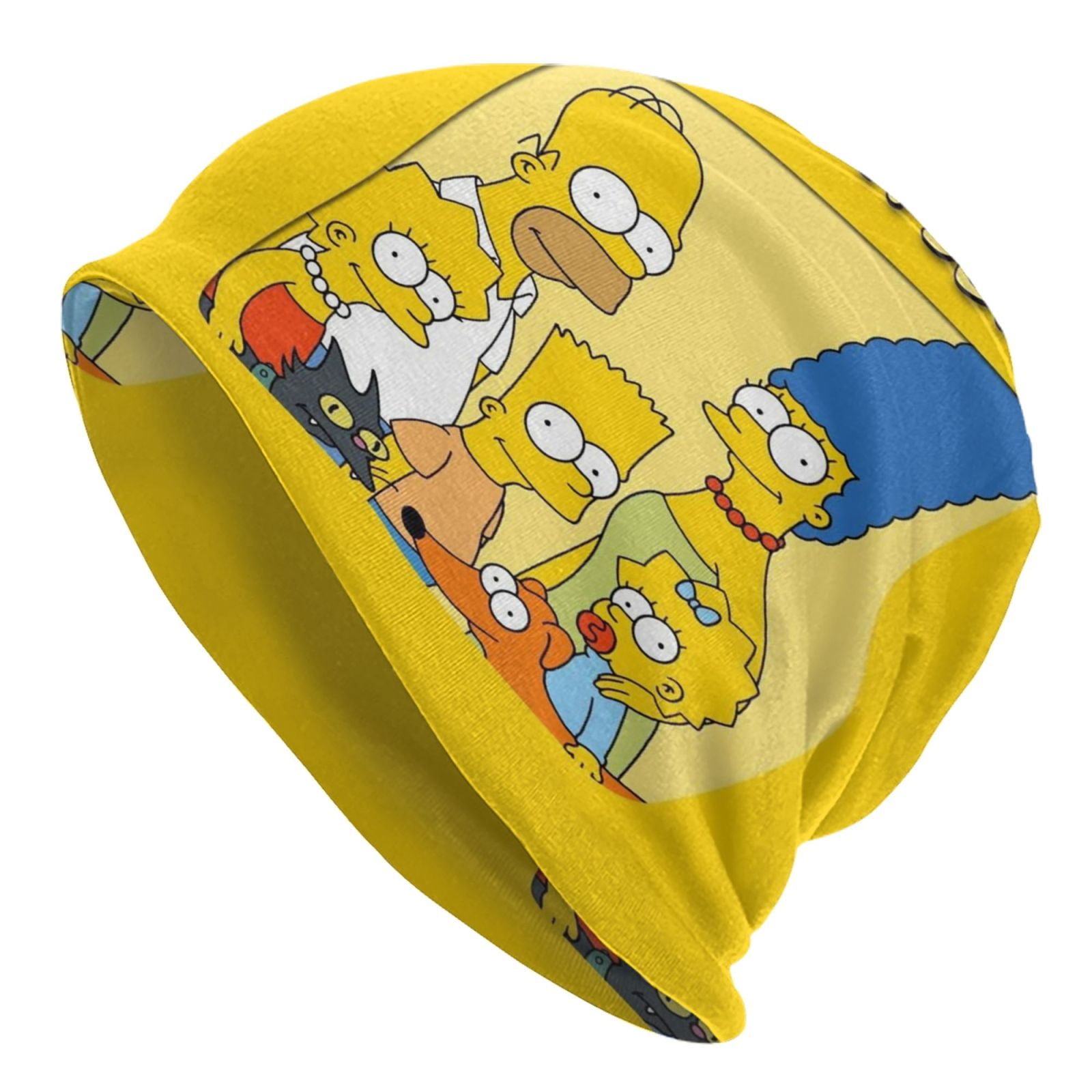 Simpsons Beanie Hat Cap 3D Print Soft Slouchy Beanies Hat - Walmart.com
