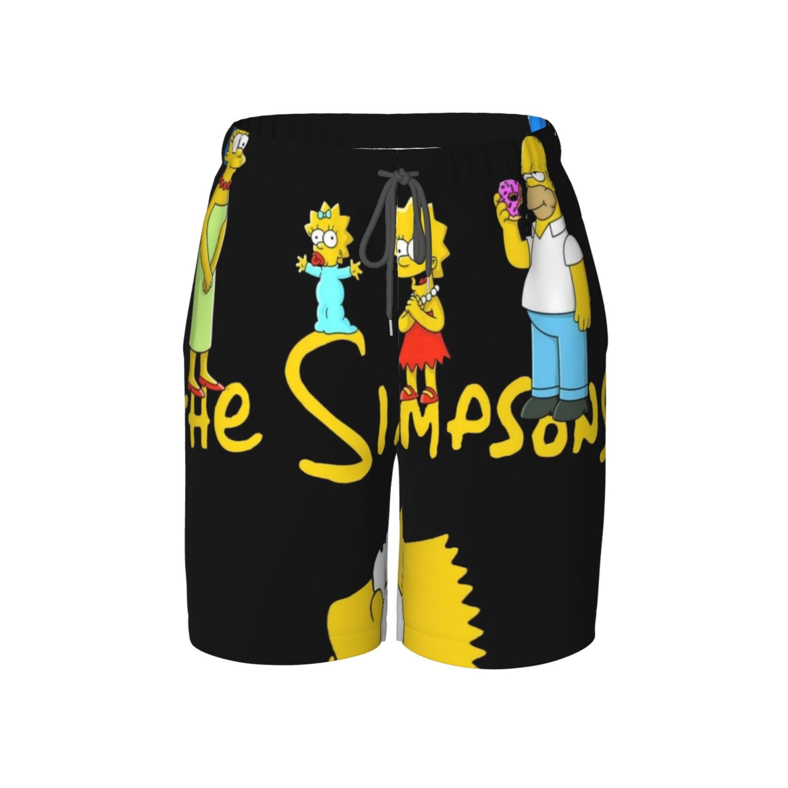 Simpsons Boys Swim Trunks with Mesh Liner Bathing Suits Quick Dry Beach ...