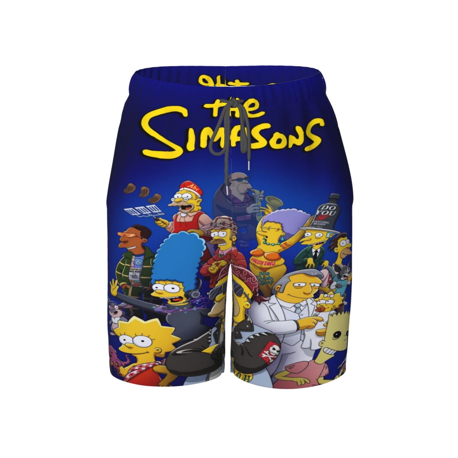Simpsons Boys Swim Trunks with Mesh Liner Bathing Suits Quick Dry Beach ...