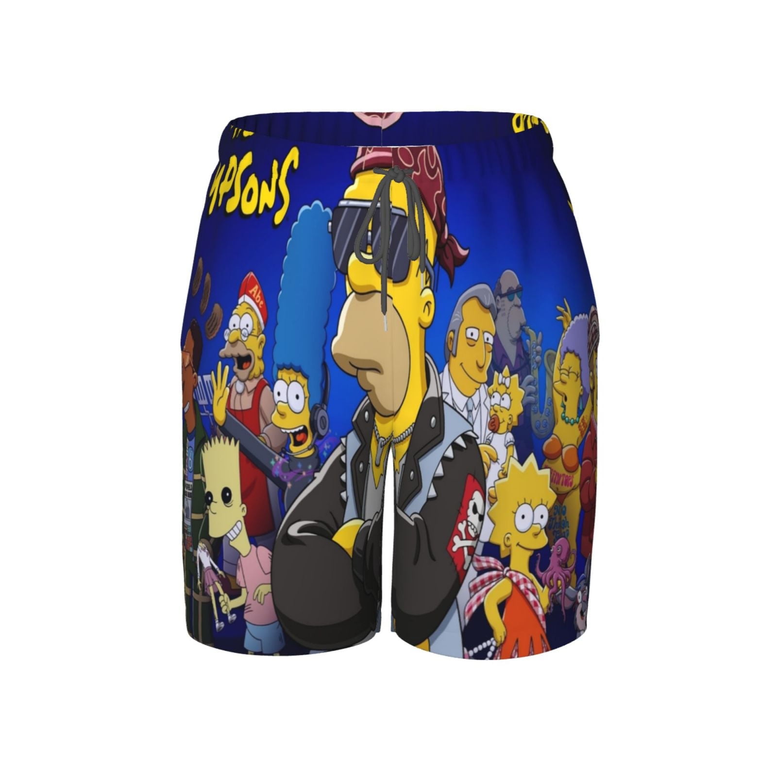 Simpsons Boys Swim Trunks with Mesh Liner Bathing Suits Quick Dry Beach ...
