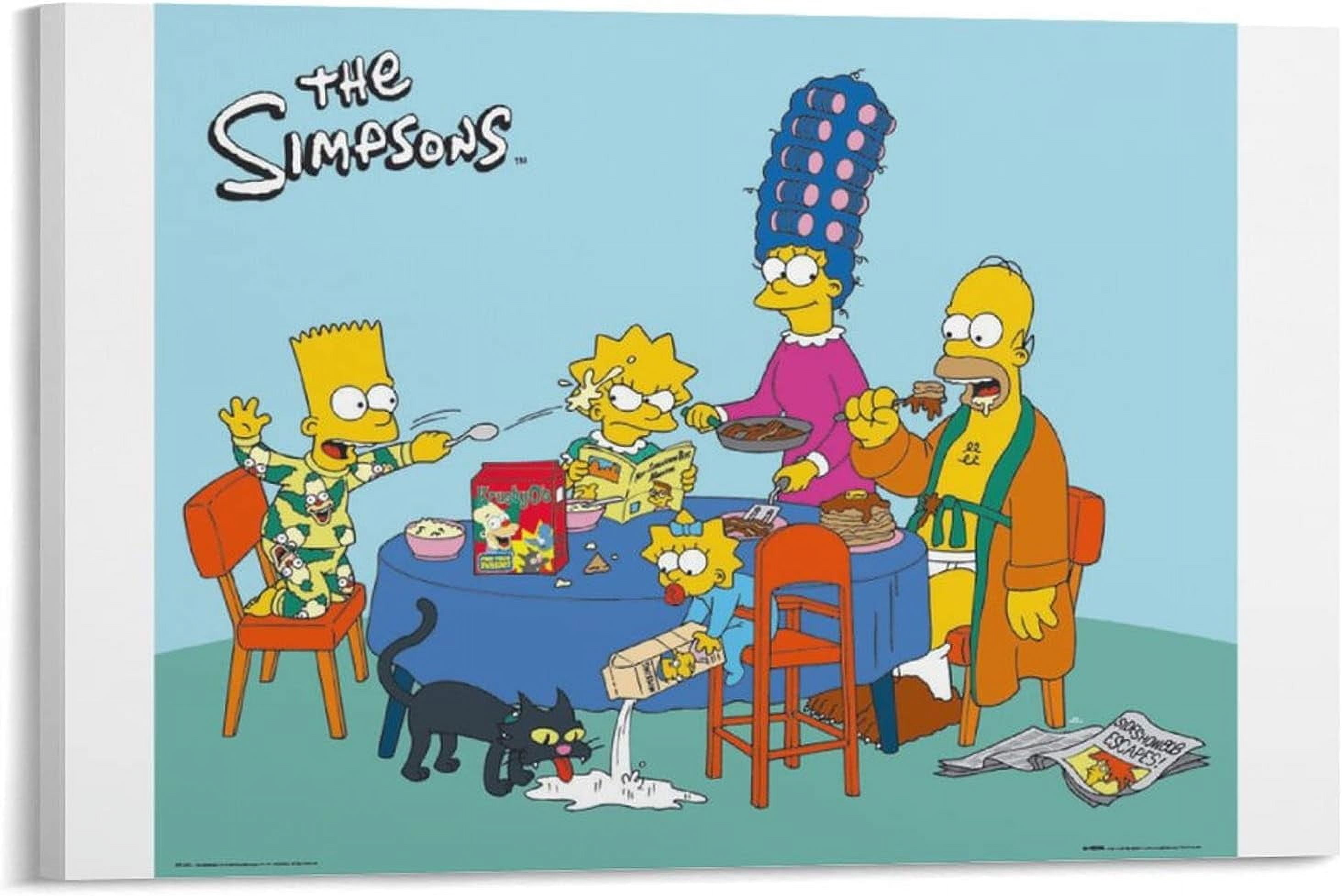 The Simpsons Breakfast 5D Diamond Painting Kits for Beginners,Fun ...