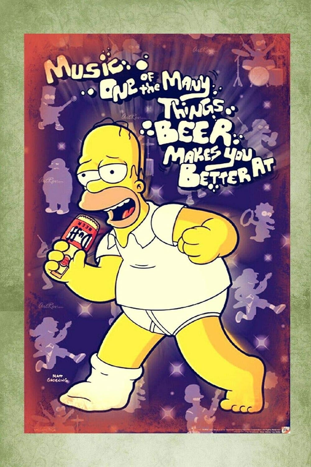 The Simpsons Cartoon Diamond Art Painting Kits for Adults 5D Simpsons ...