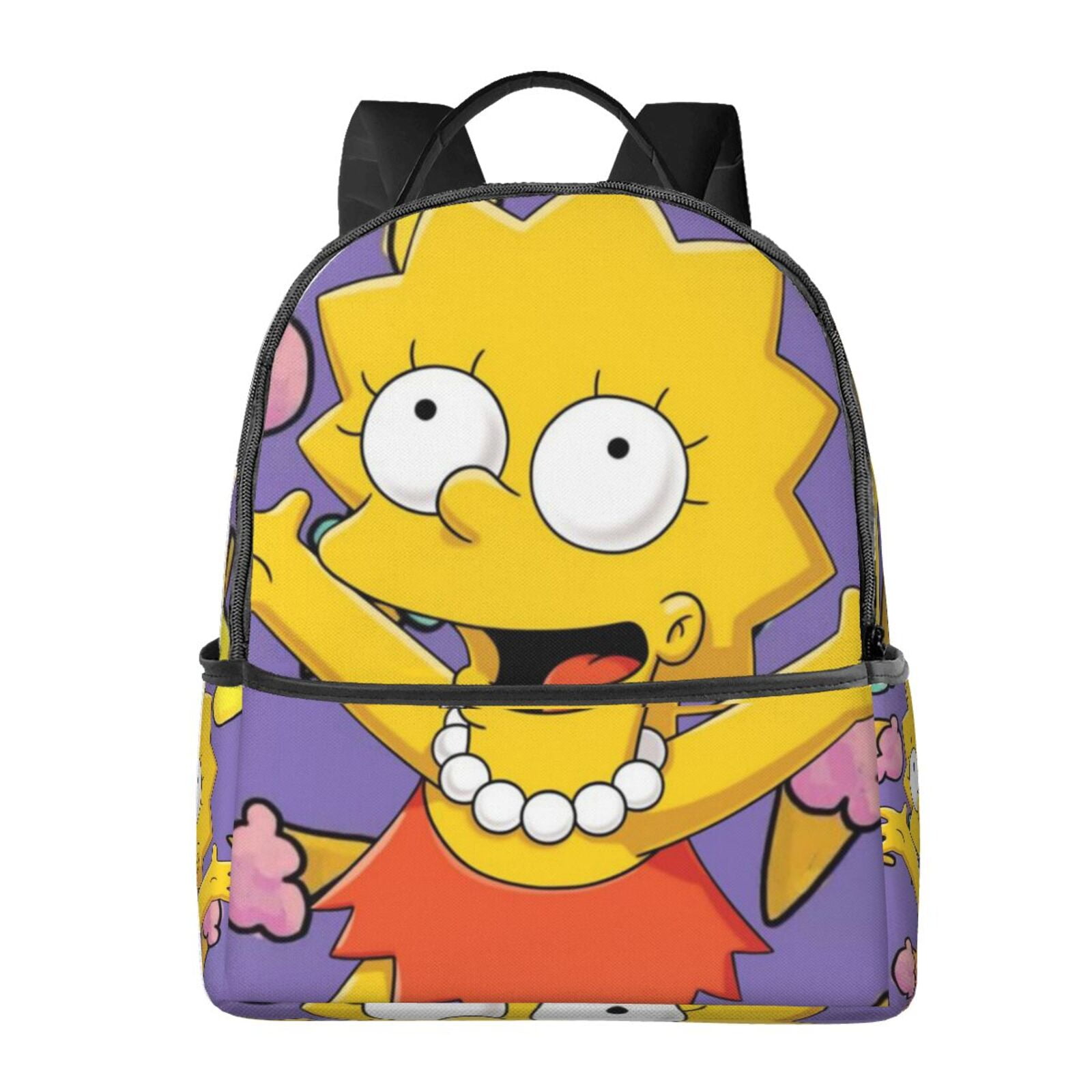 Simpsons Casual Backpack Large Capacity Laptop Bag Multi-Functional ...