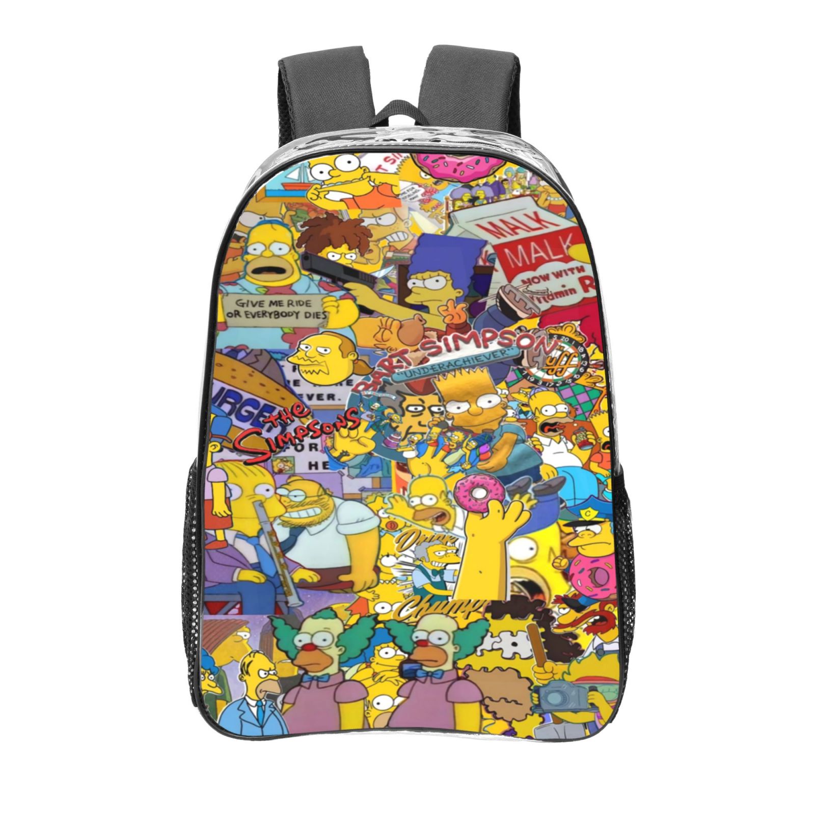 The Simpsons Clear Backpack 16 Inch Large Capacity PVC Transparent ...