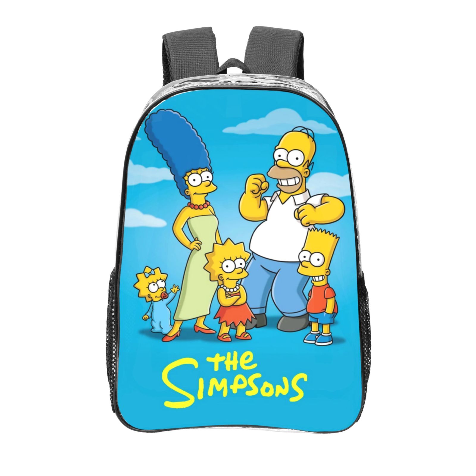 The Simpsons Clear Backpack 16 Inch Large Capacity PVC Transparent ...