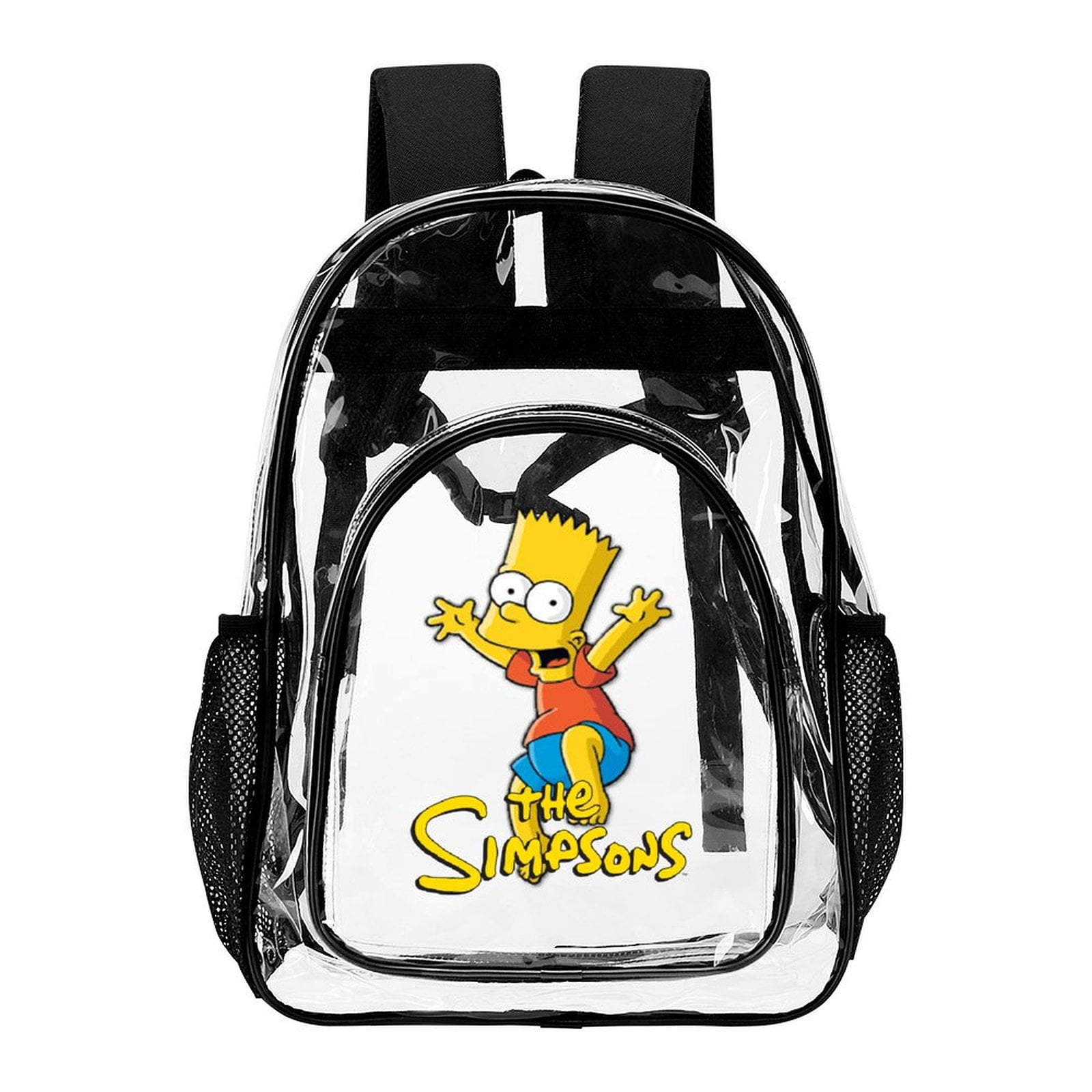 Simpsons Clear Backpack Heavy Duty Clear Bag PVC Transparent Backpack ...