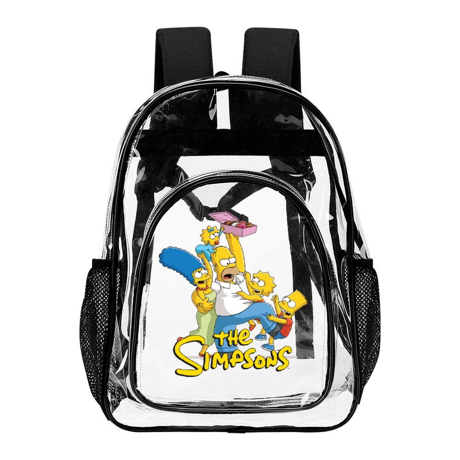 Simpsons Clear Backpack Heavy Duty Clear Bag PVC Transparent Backpack ...