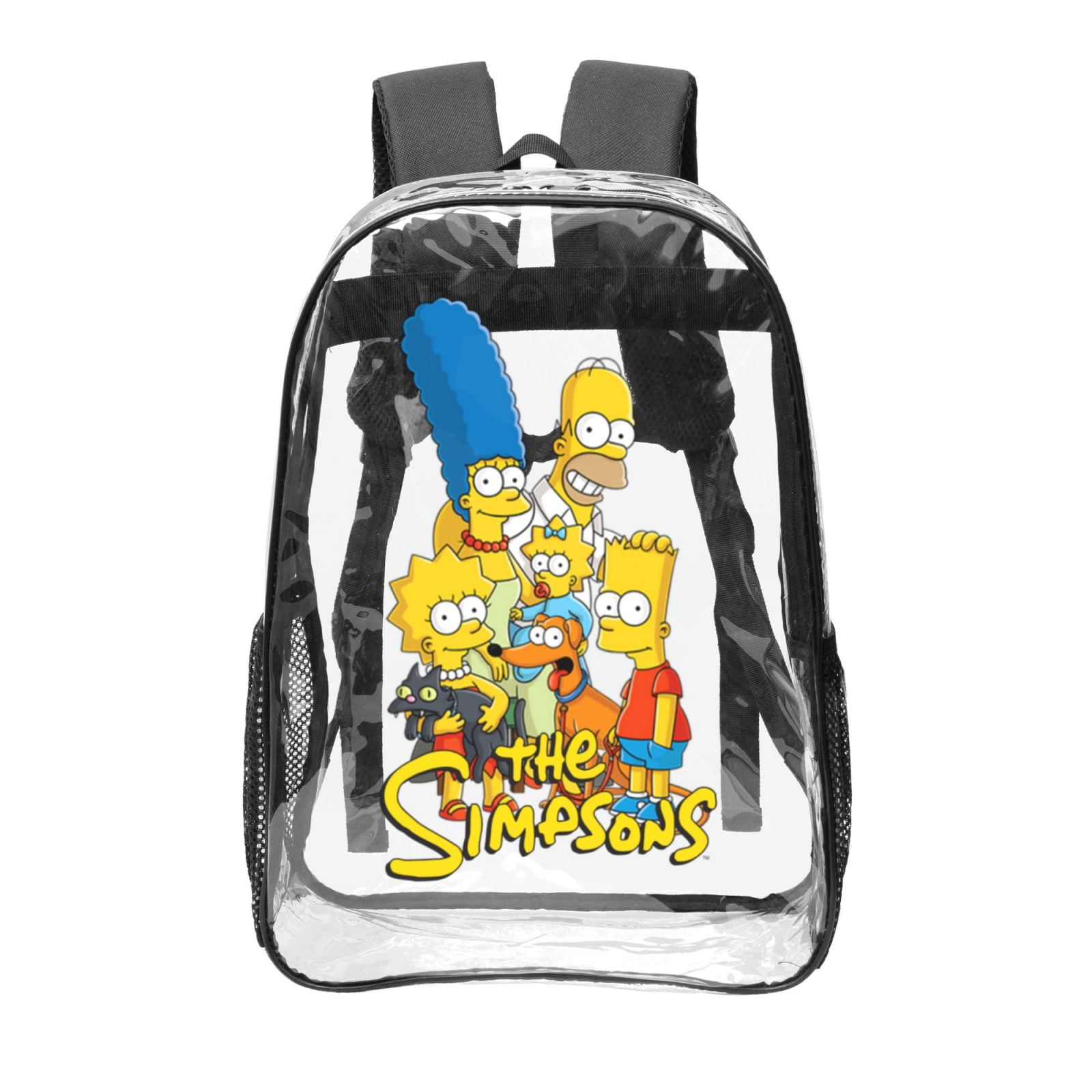 Simpsons Clear Backpack Heavy Duty Clear Bag PVC Transparent Backpack ...