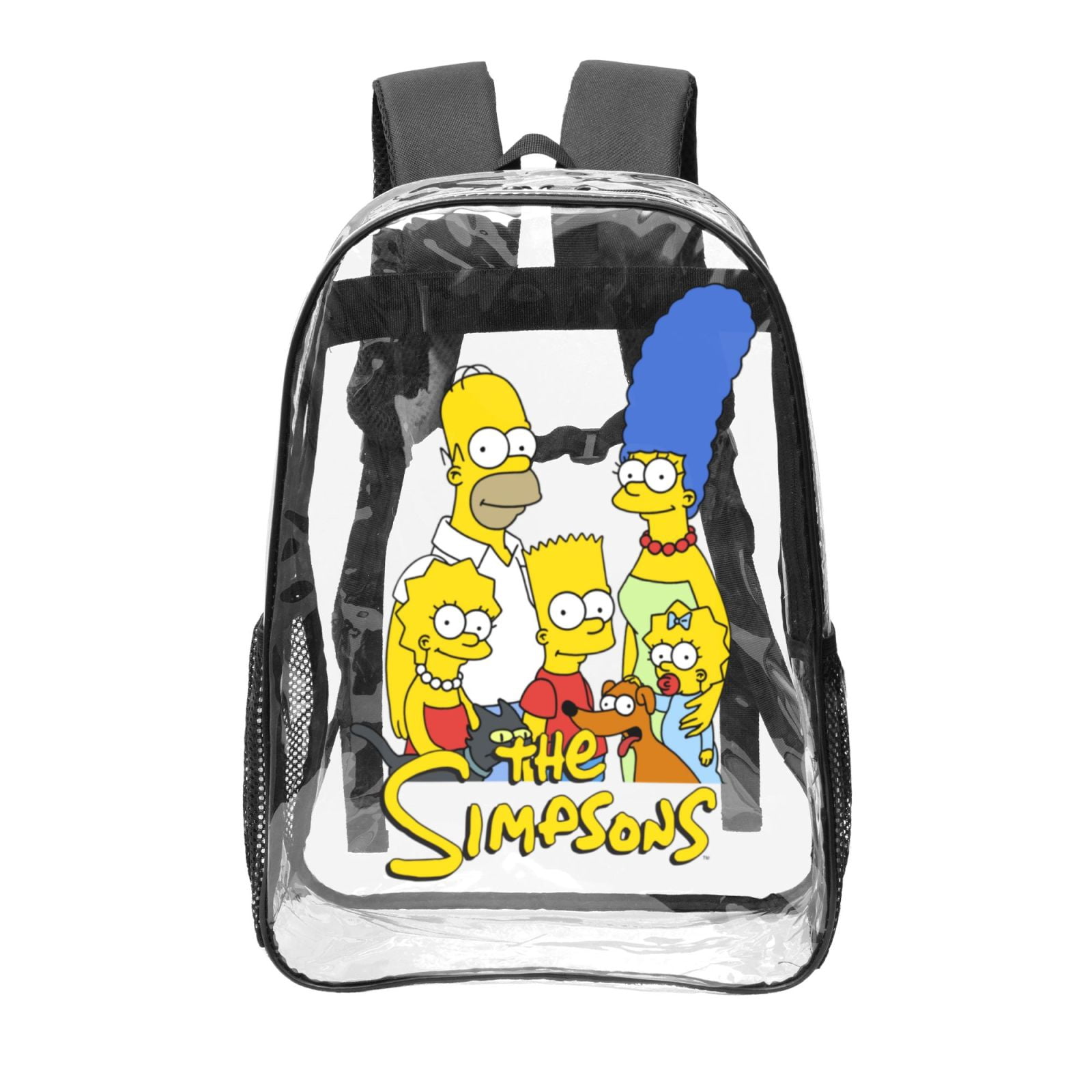 Simpsons Clear Backpack Heavy Duty Clear Bag PVC Transparent Backpack ...