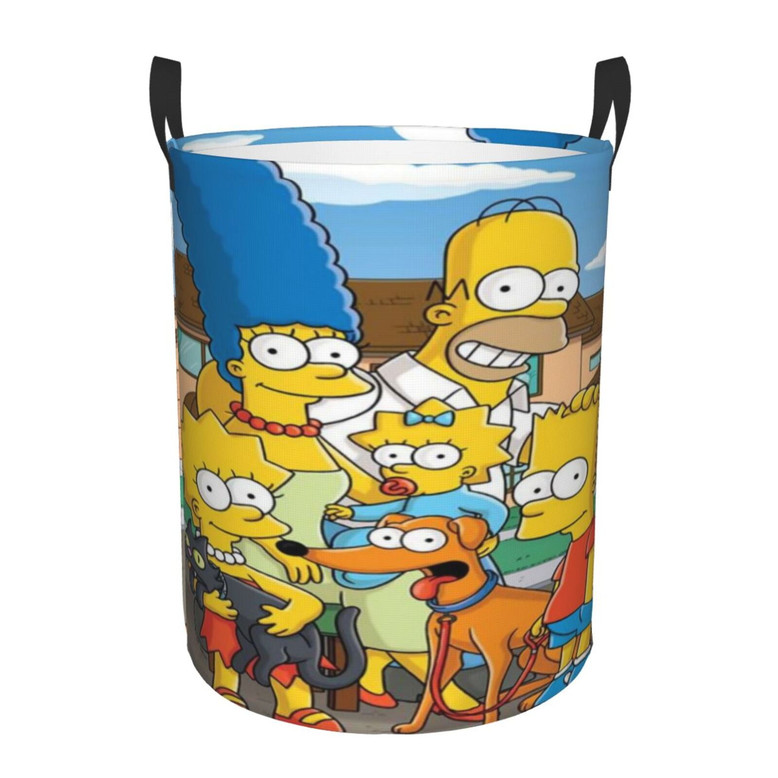 Simpsons Collapsible Laundry Basket Cartoon Laundry Hamper with Handles ...
