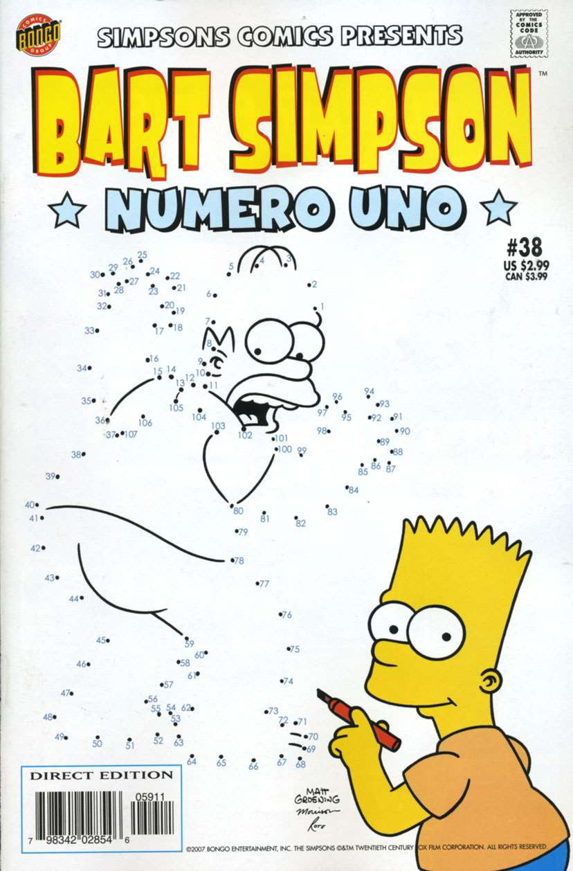Simpsons Comics Presents Bart Simpson #38 VF ; Bongo Comic Book ...
