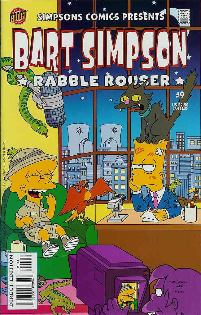 Simpsons Comics Presents Bart Simpson #9 VF ; Bongo Comic Book ...