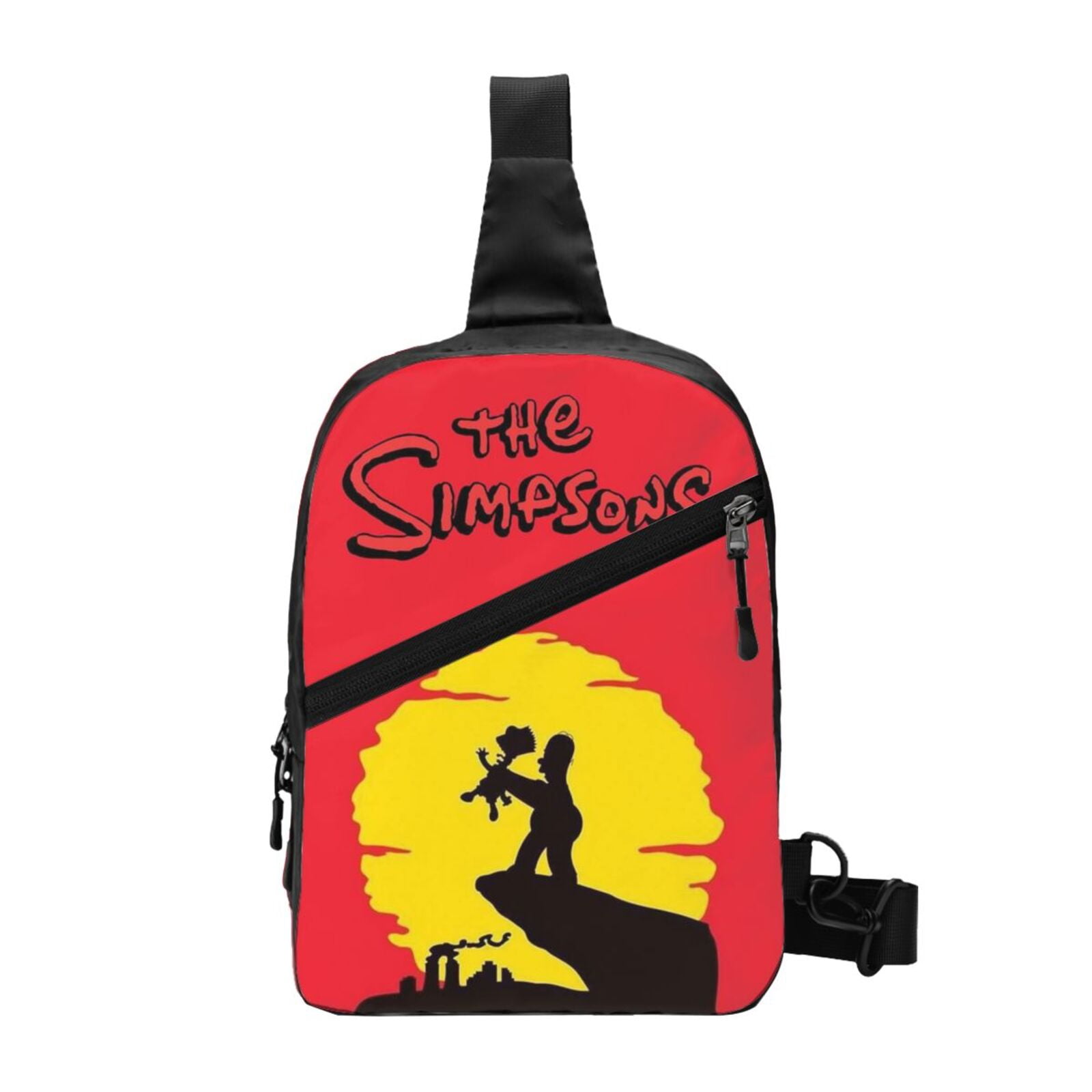Simpsons Crossbody Bag Chest Backpack Compact Foldable Shoulder Sling ...