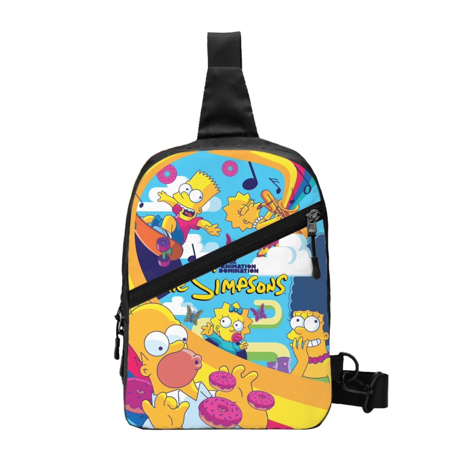Simpsons Crossbody Bag Chest Backpack Compact Foldable Shoulder Sling ...