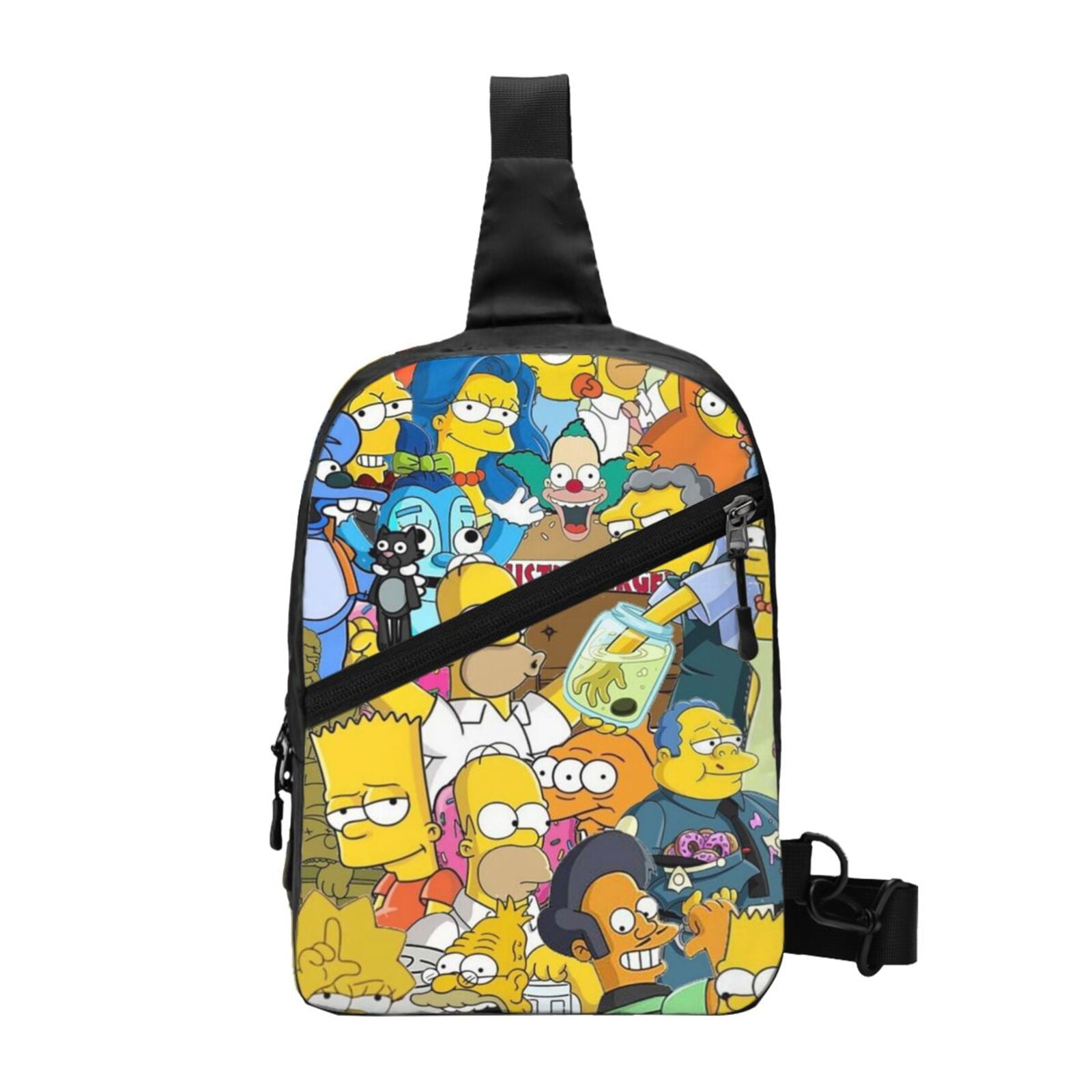 Simpsons Crossbody Bag Chest Backpack Compact Foldable Shoulder Sling ...
