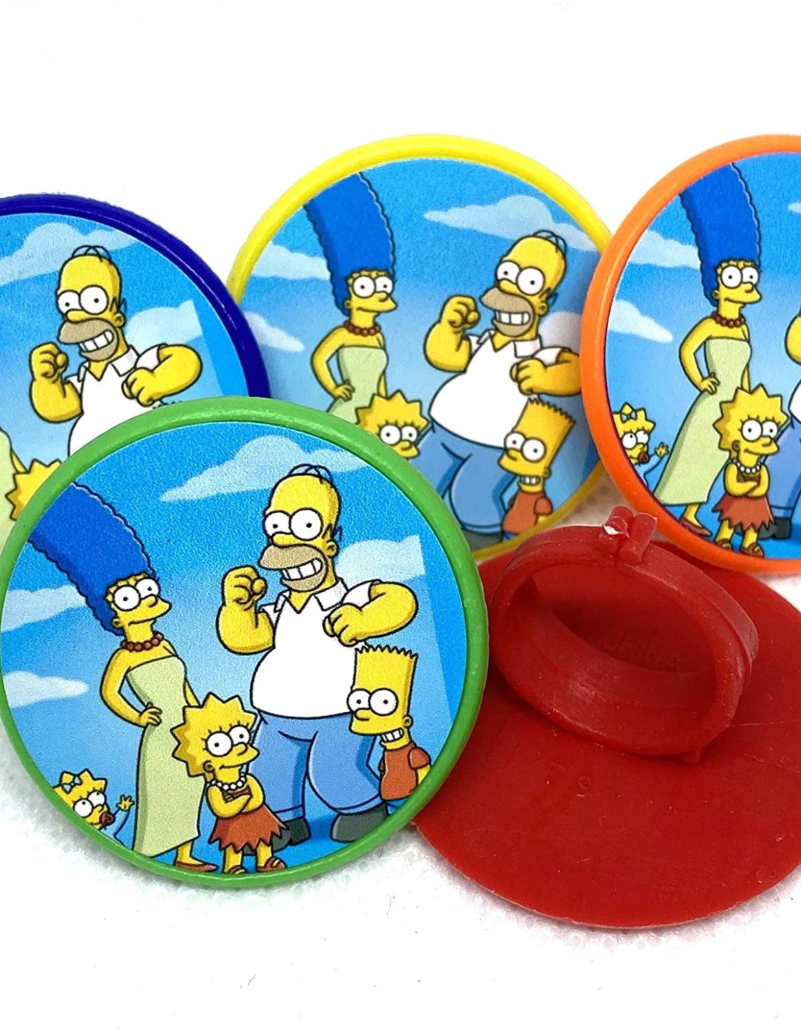 Simpsons Cupcake Party Supplies Rings Package of 24 from - Walmart.com