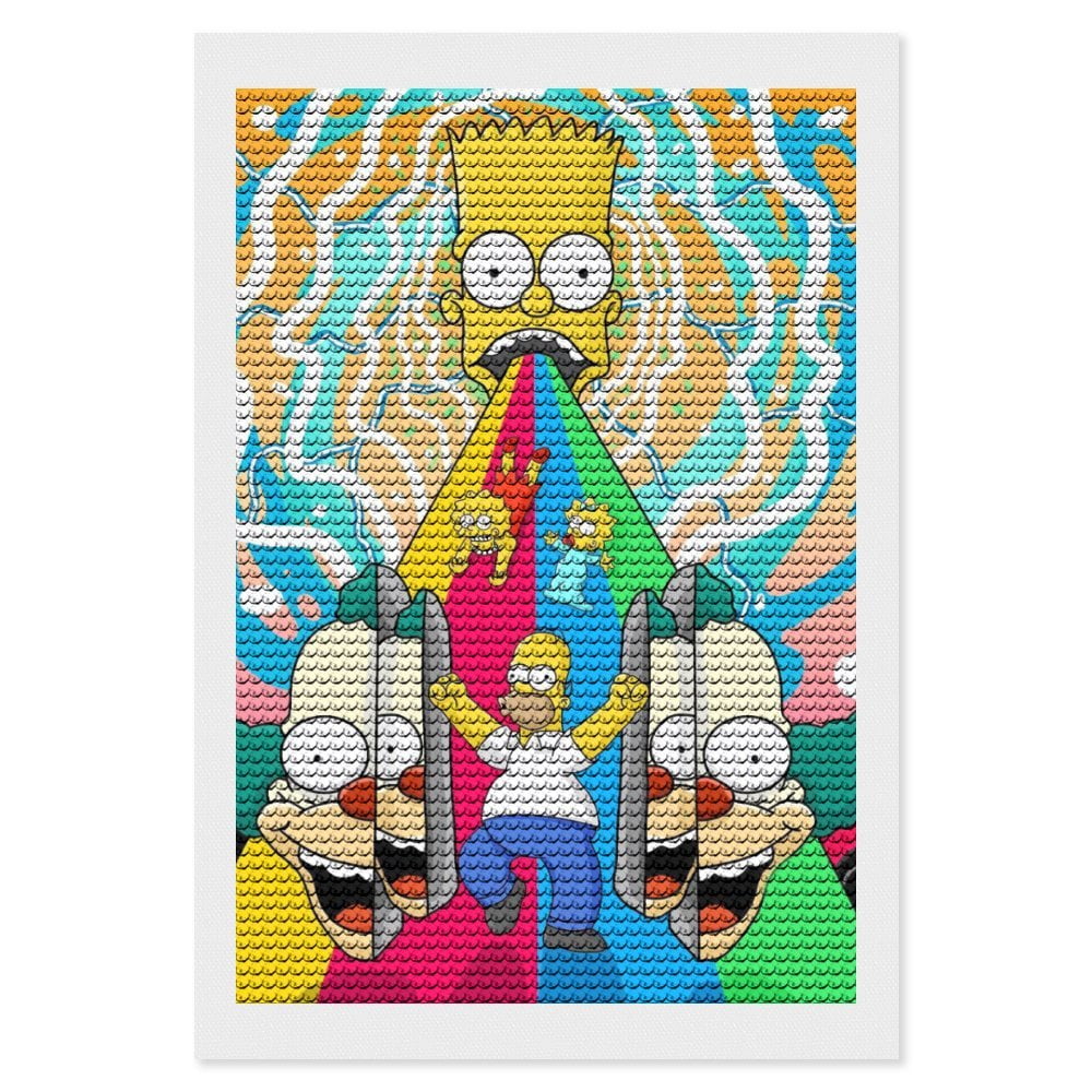 Simpsons Diamond Art Kits for Adults Cartoon 5D DIY Diamond Art Kits ...