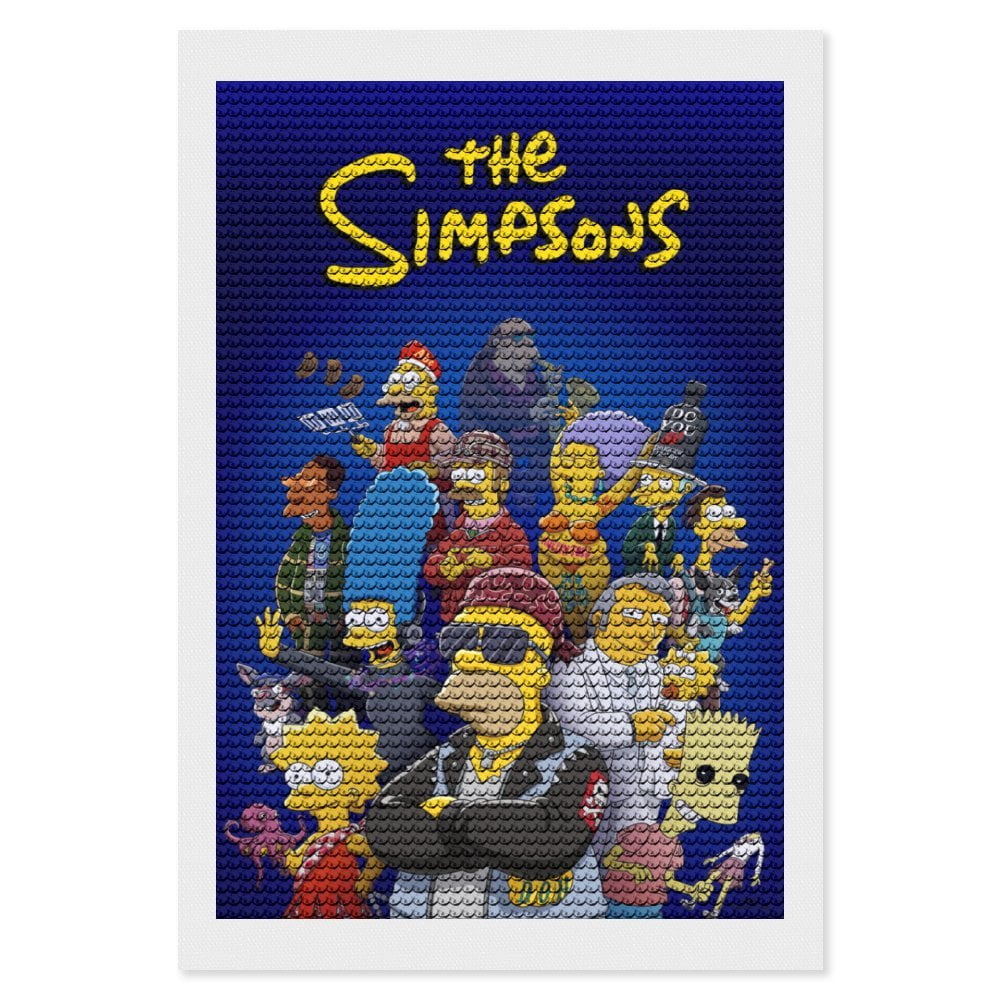 Simpsons Diamond Art Kits for Adults Cartoon 5D DIY Diamond Art Kits ...
