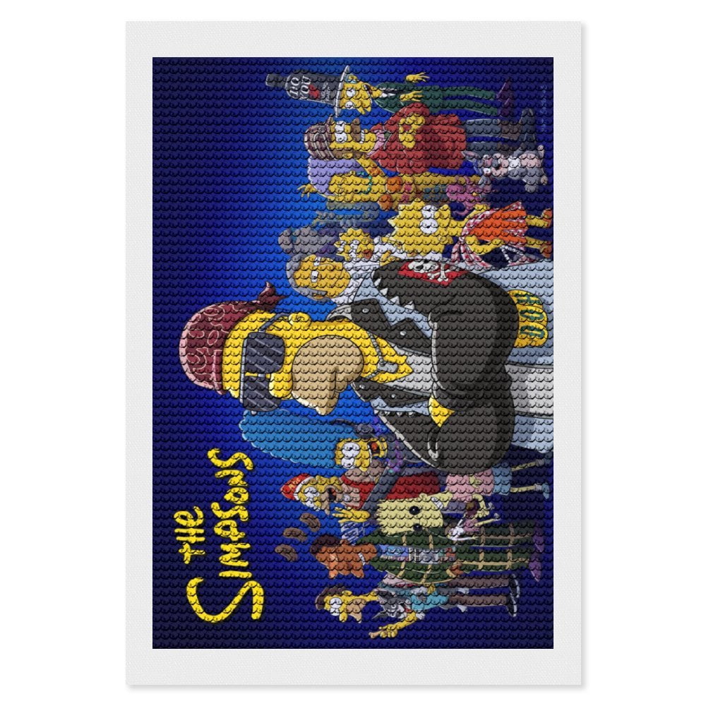 Simpsons Diamond Art Kits for Adults Cartoon 5D DIY Diamond Art Kits ...