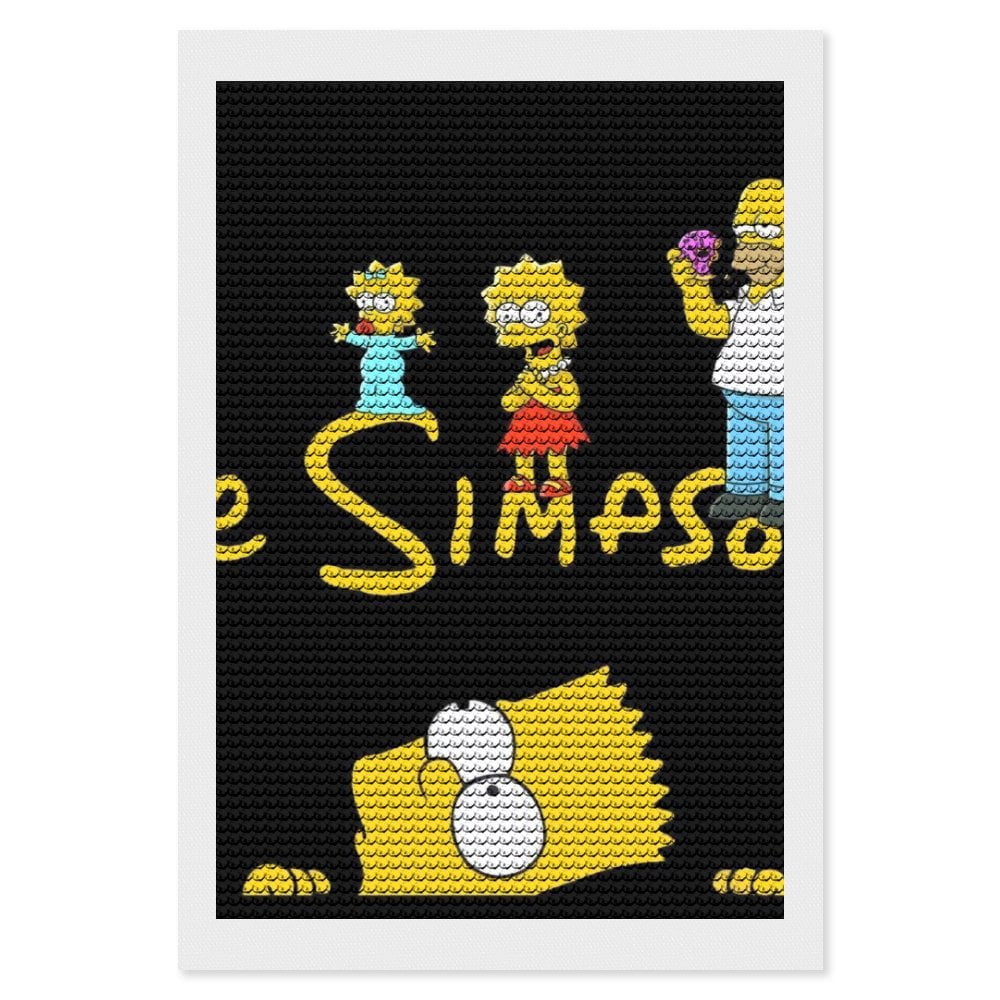 Simpsons Diamond Art Kits for Adults Cartoon 5D DIY Diamond Art Kits ...