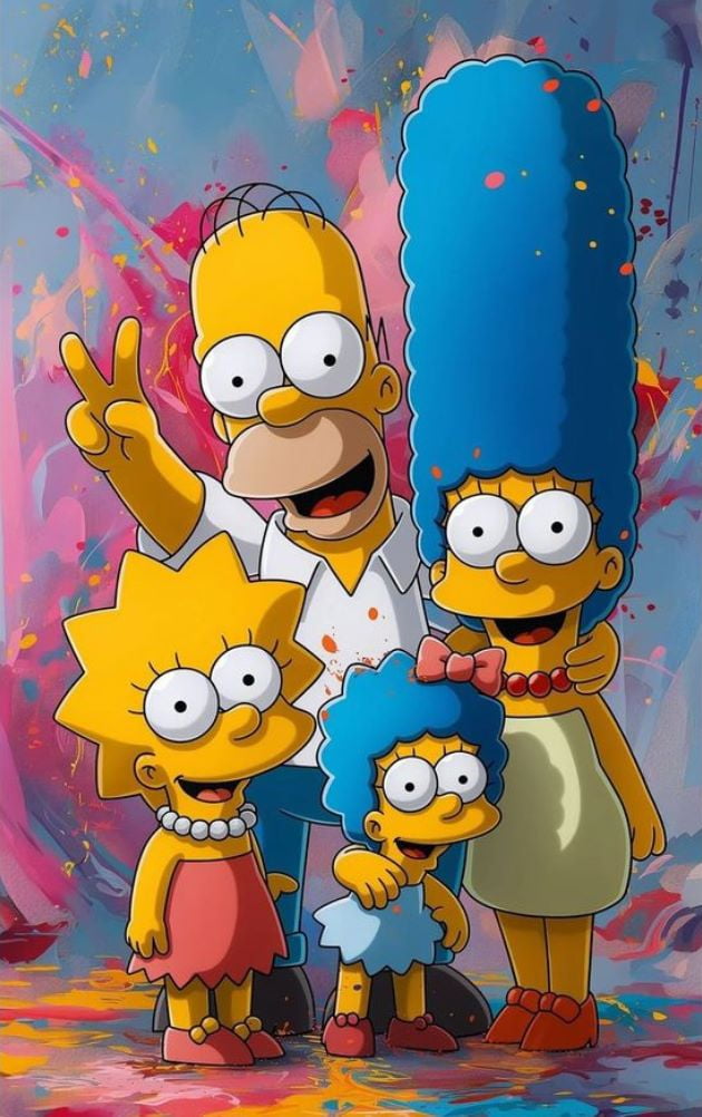 The Simpsons Diamond Painting Kits for Adults, 5D Cartoon Diamond Art ...