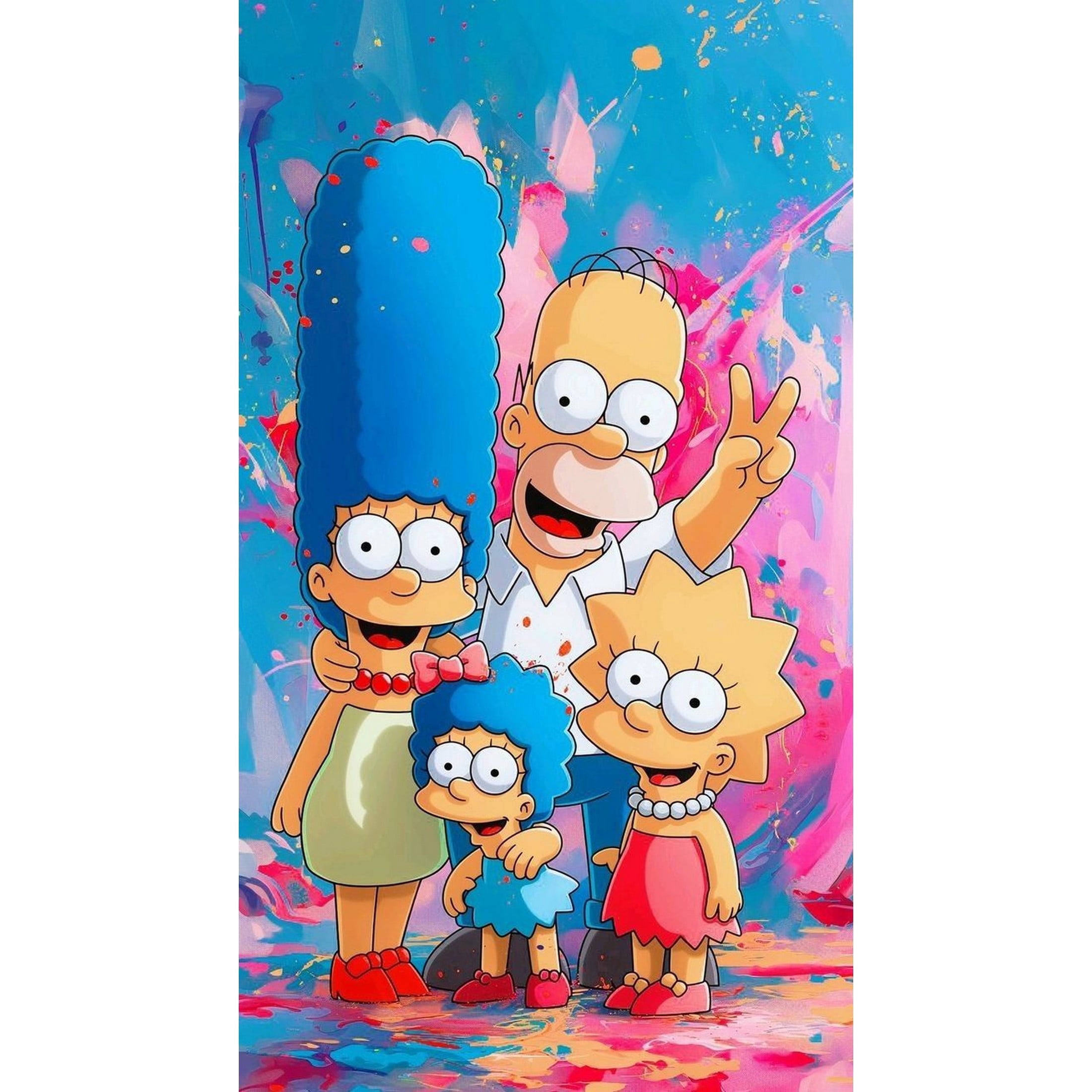 The Simpsons Diamond Painting Set (for Adults) 5D DIY Anime Diamond Art ...