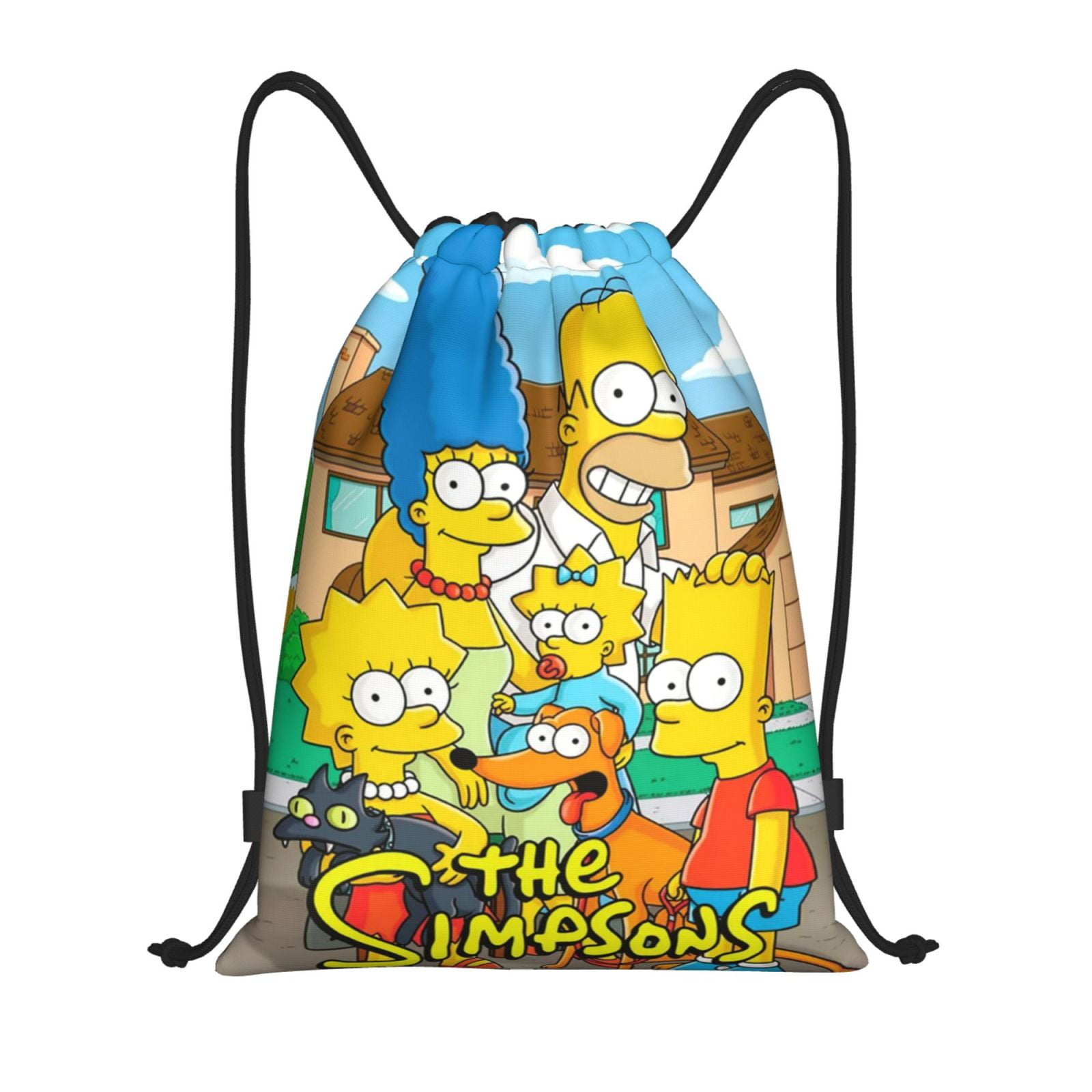 Simpsons Drawstring Bag Gym Bag Sports Backpack Sack Sackpack String ...