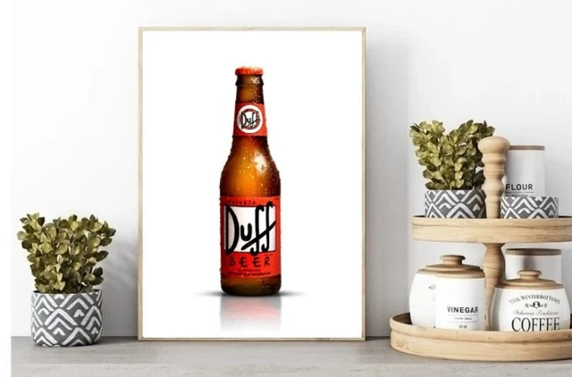 The Simpsons Duff Beer Poster/Print, Classic Comic/Cartoon NO FRAMED ...