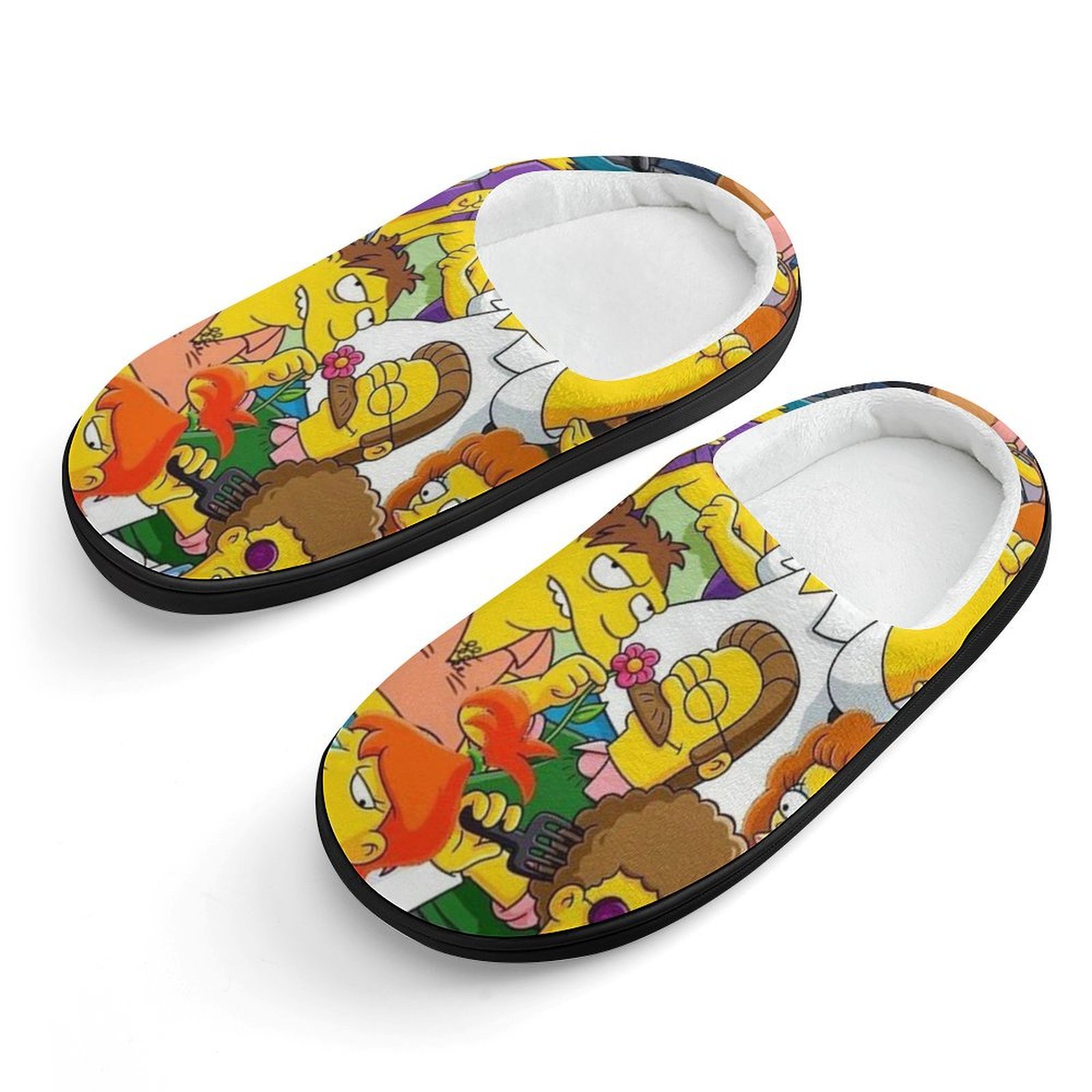 Simpsons Family Winter Plush Slippers for Boys Girls Soft Warm Cotton ...