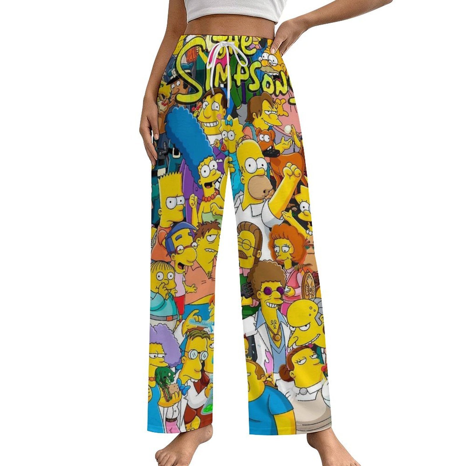 Simpsons Family Women's Pajama Pants Novelty Daily Cozy Lounge Sleep ...