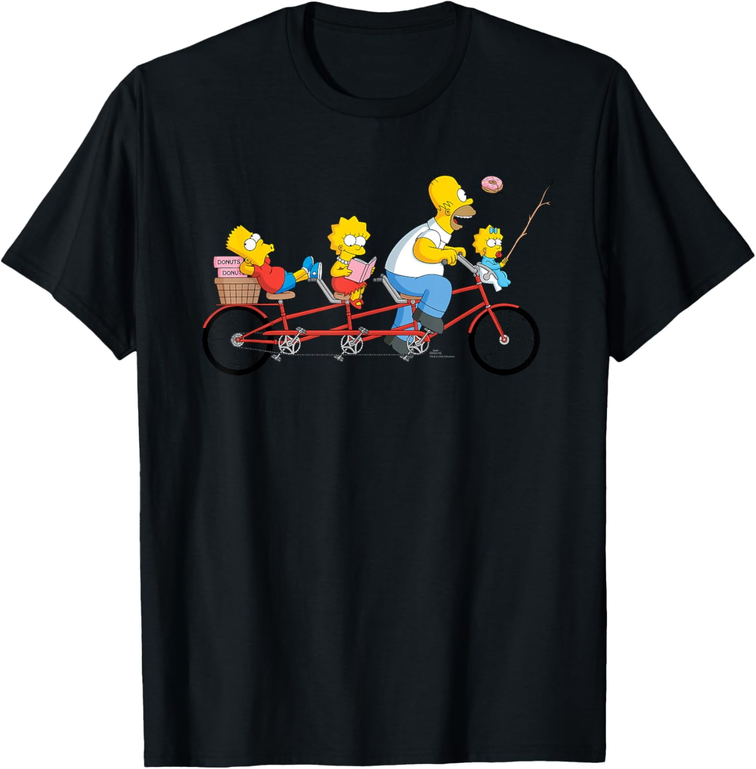 The Simpsons Father's Day Homer and Kids Bike Ride with Dad T-Shirt ...