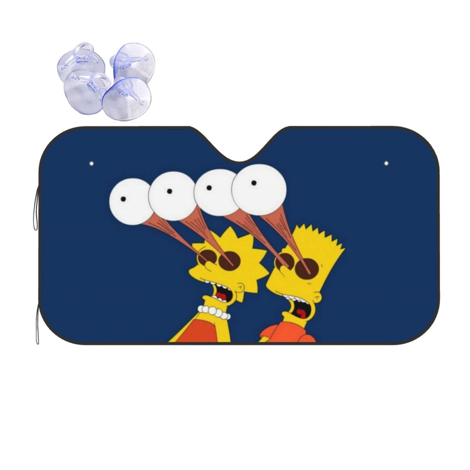 The Simpsons Fun Bart Car Sunshade Accessories Automotive Front Window ...