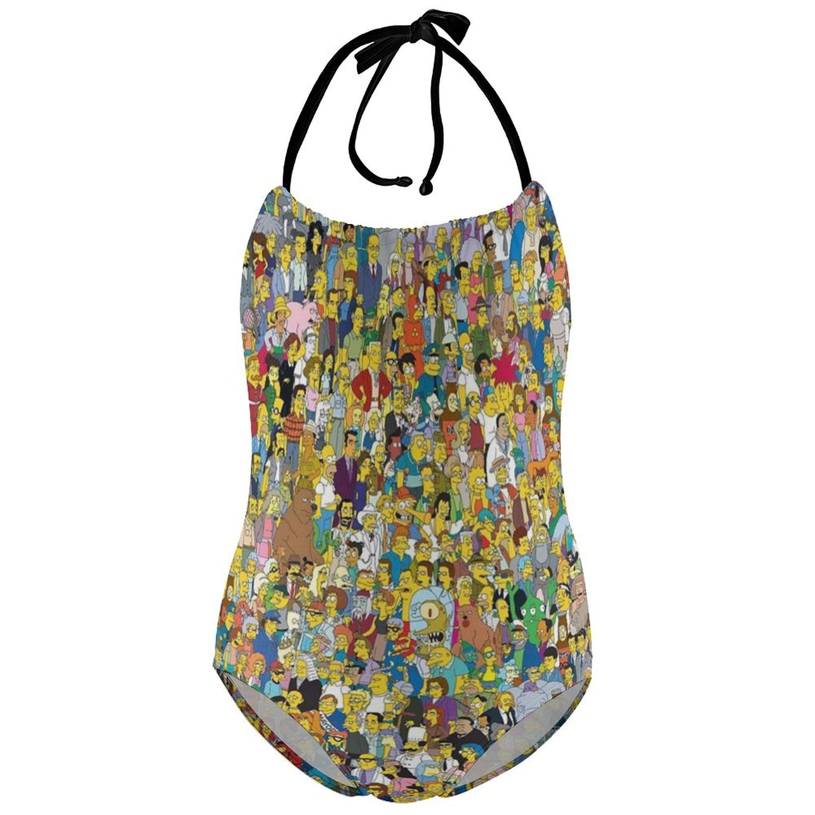 Simpsons Girl's One-Piece Swimsuit Bathing Suit Soft Stretchy Children ...