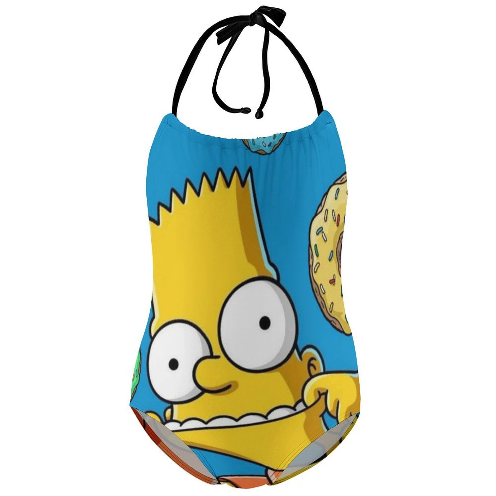 Simpsons Girl's One-Piece Swimsuit Bathing Suit Soft Stretchy Children ...