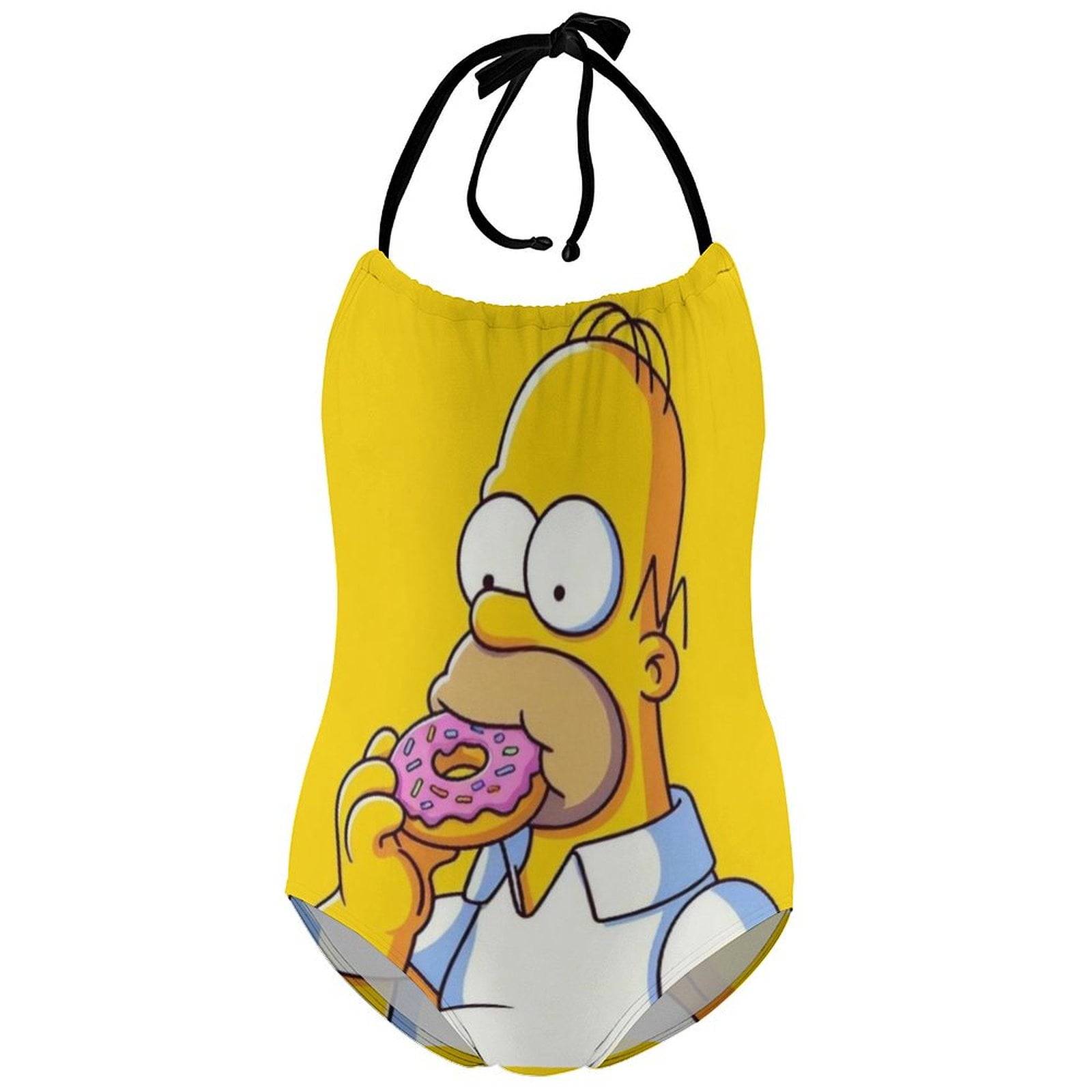 Simpsons Girl's One-Piece Swimsuit Bathing Suit Soft Stretchy Children ...
