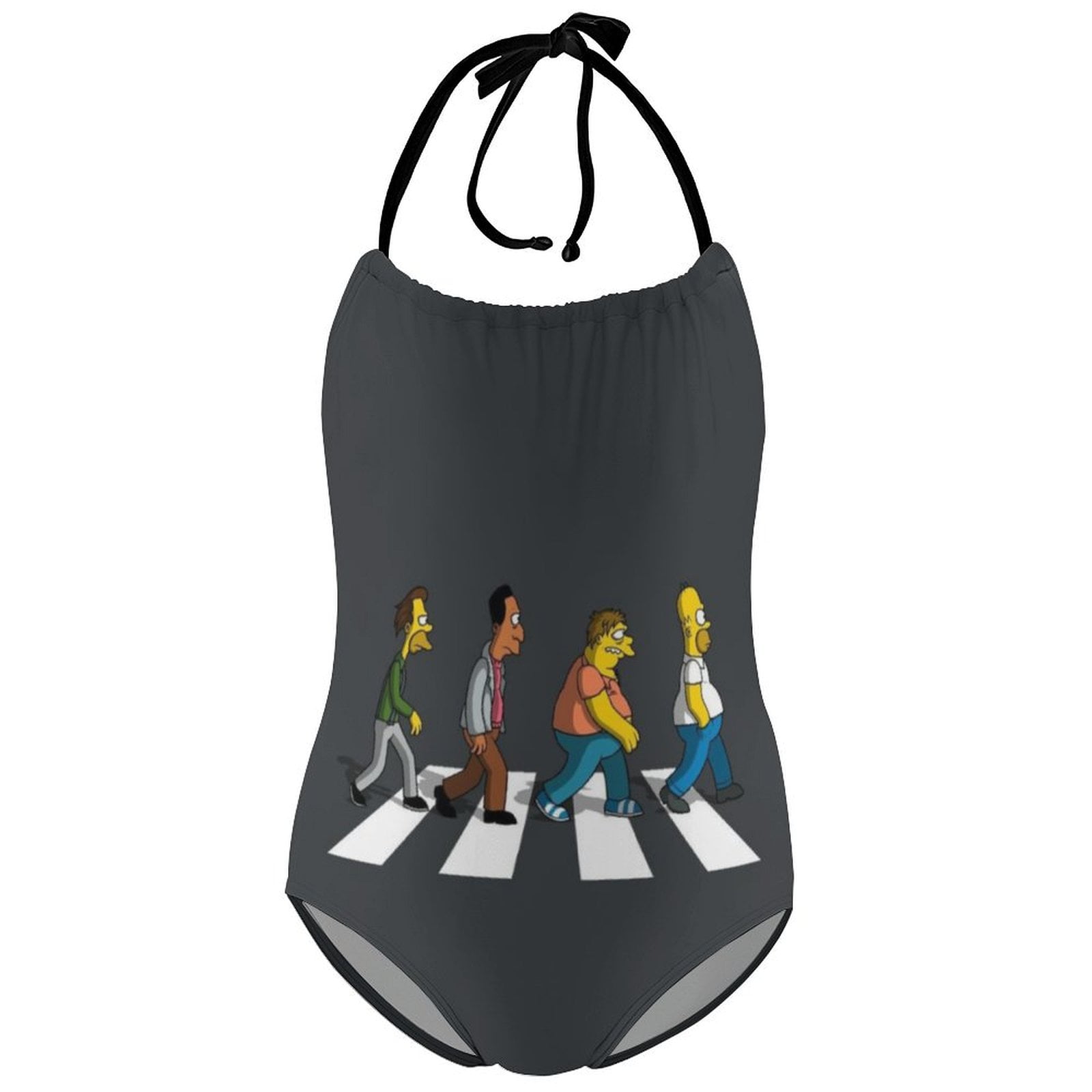 Simpsons Girl's One-Piece Swimsuit Bathing Suit Soft Stretchy Children ...