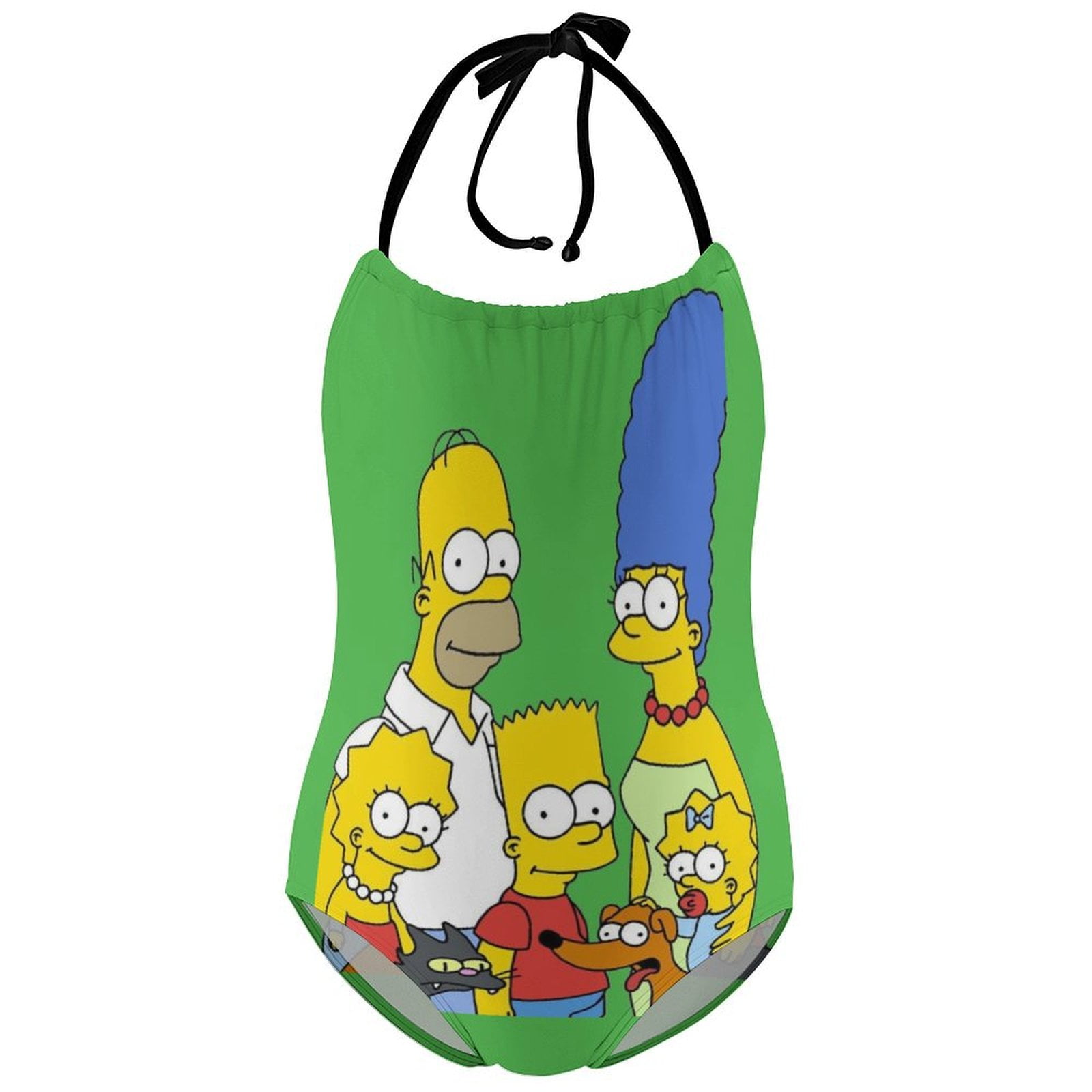 Simpsons Girl's One-Piece Swimsuit Bathing Suit Soft Stretchy Children ...