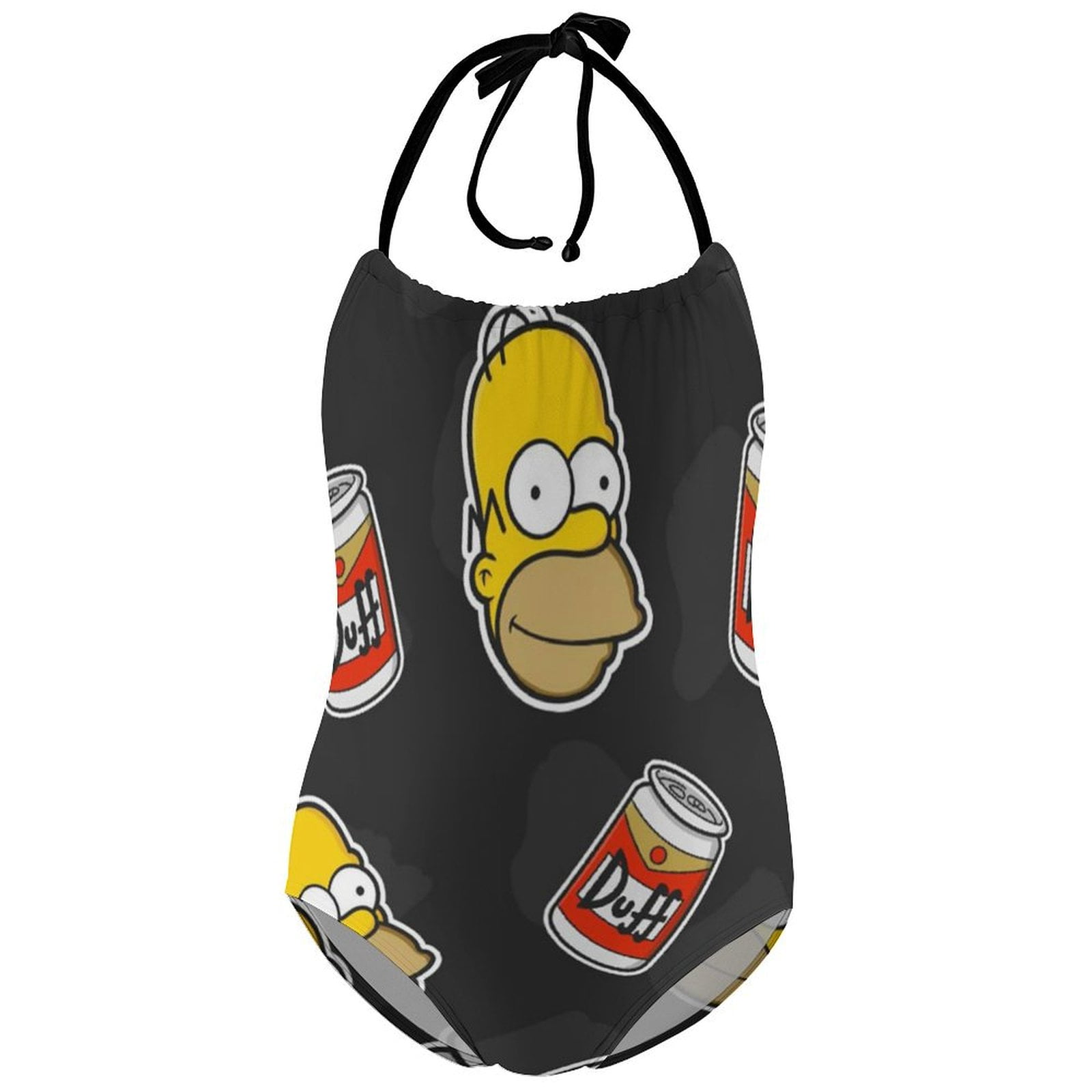 Simpsons Girl's One-Piece Swimsuit Bathing Suit Soft Stretchy Children ...