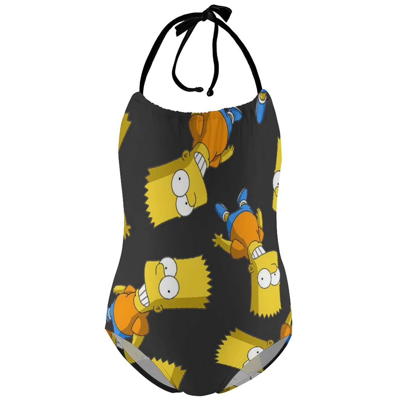 Simpsons Girl's One-Piece Swimsuit Bathing Suit Soft Stretchy Children ...