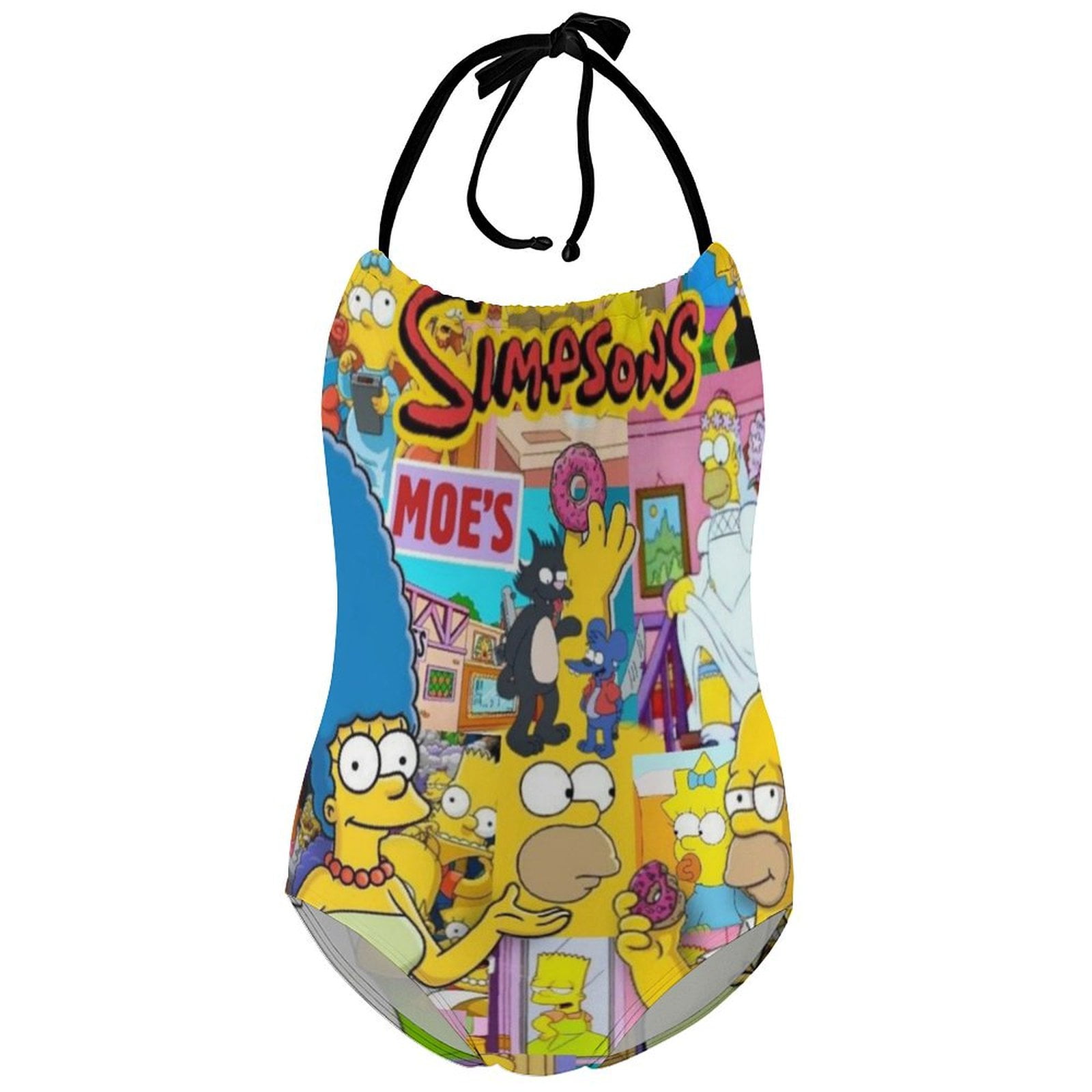 Simpsons Girl's One-Piece Swimsuit Bathing Suit Soft Stretchy Children ...