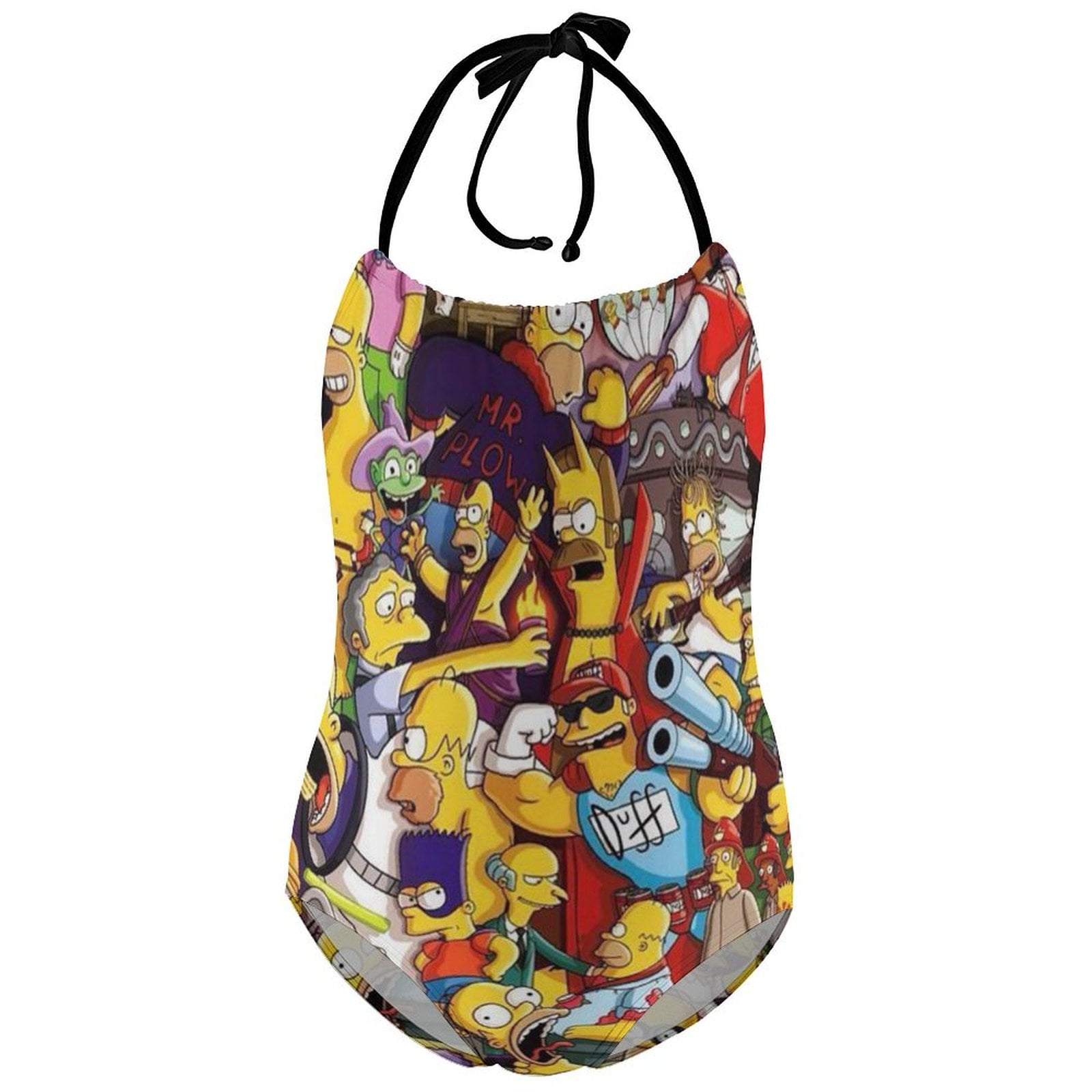Simpsons Girl's One-Piece Swimsuit Bathing Suit Soft Stretchy Children ...