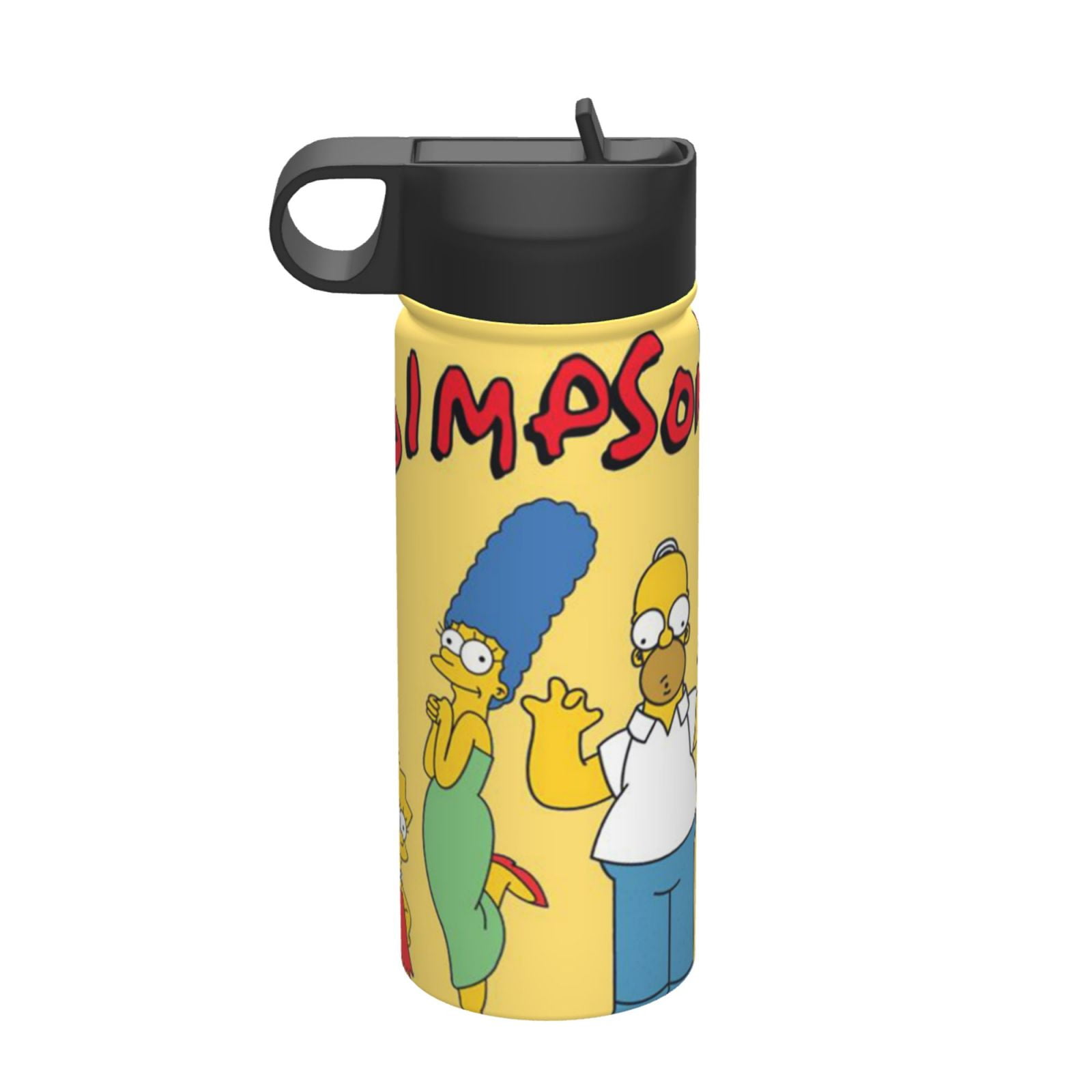 Simpsons Insulated Stainless Steel Tumbler 18oz Straw Cup Vacuum Bottle ...