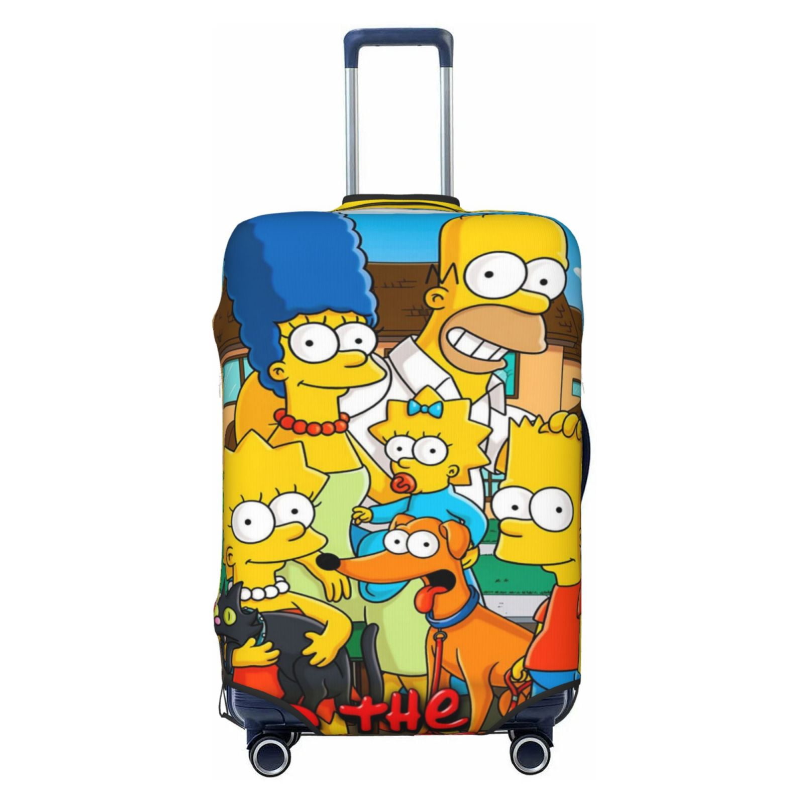 Simpsons Luggage Cover Cartoon Suitcase Covers Elastic Dustproof ...