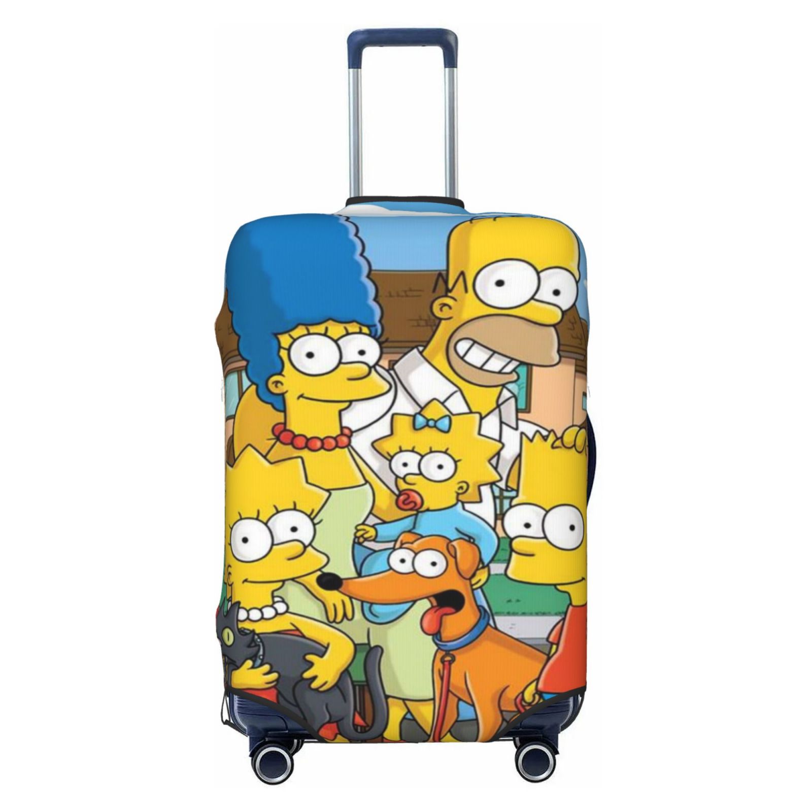 Simpsons Luggage Cover Cartoon Suitcase Covers Elastic Dustproof ...
